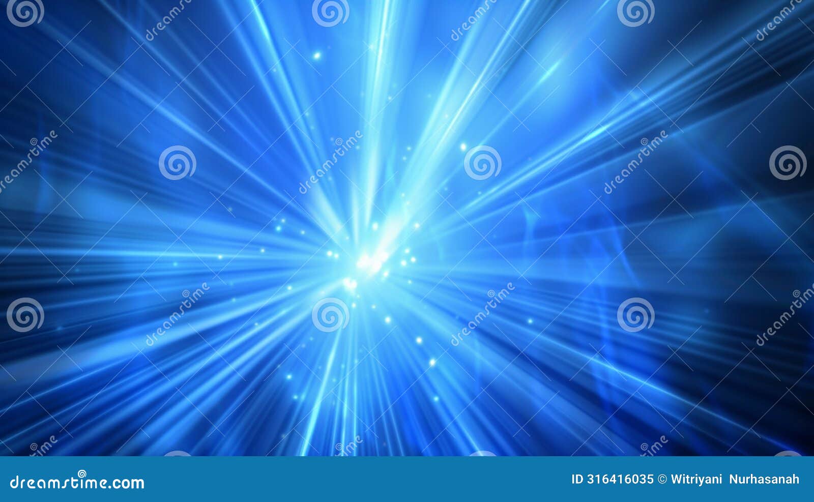 Abstract Blue Light Rays Background. Generative Ai Stock Illustration ...