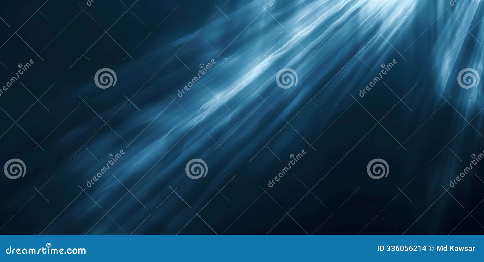 Abstract Blue Light Rays on Black Background Stock Illustration ...