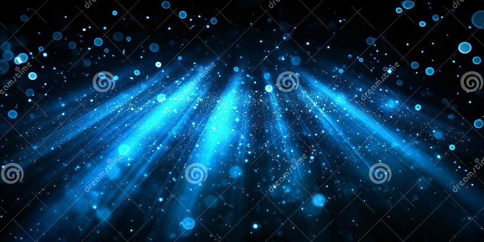 Abstract Blue Light Rays & Sparkle Background High Quality Image Stock ...