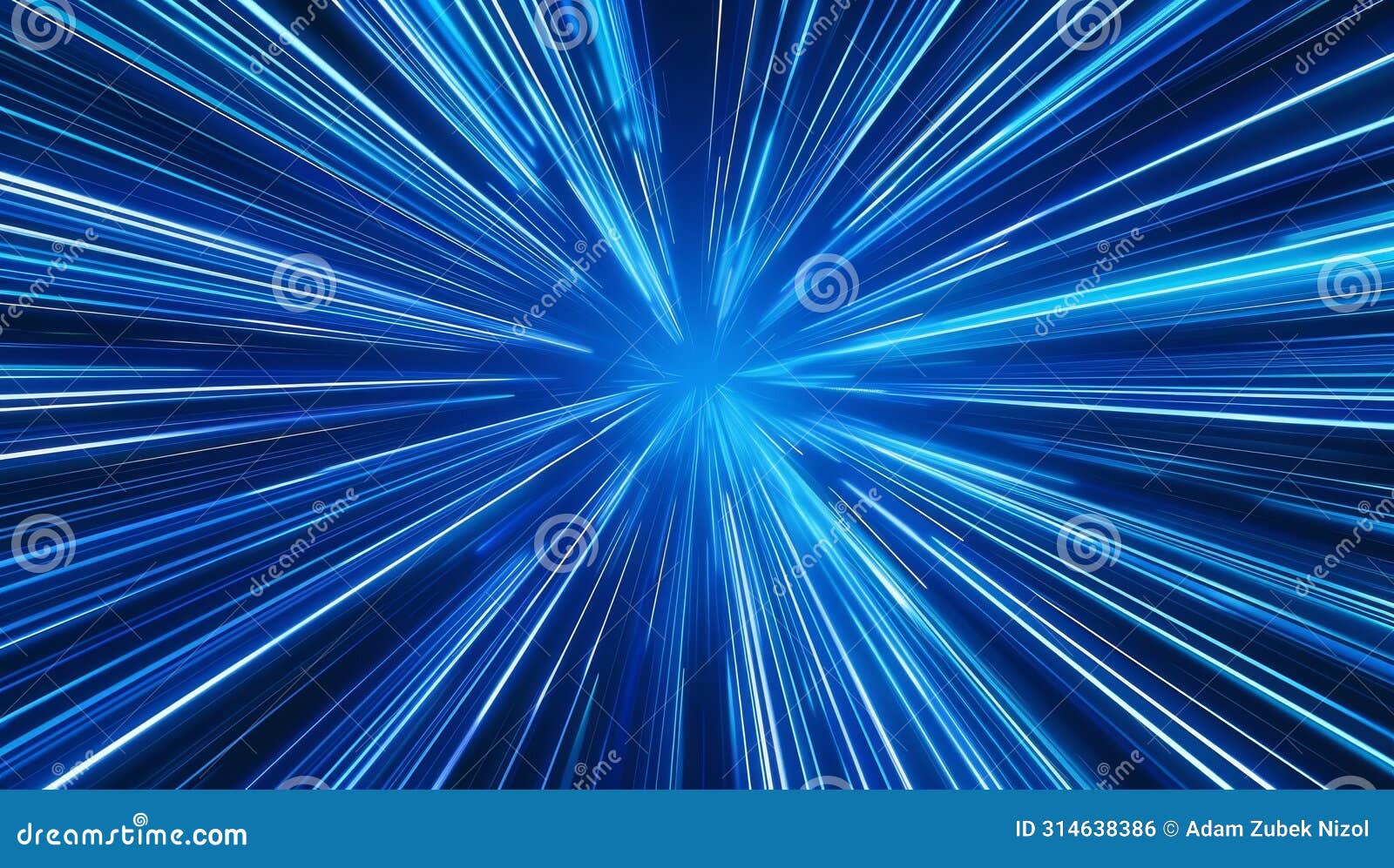 Abstract Blue Light Rays Speed Motion Background Stock Illustration ...