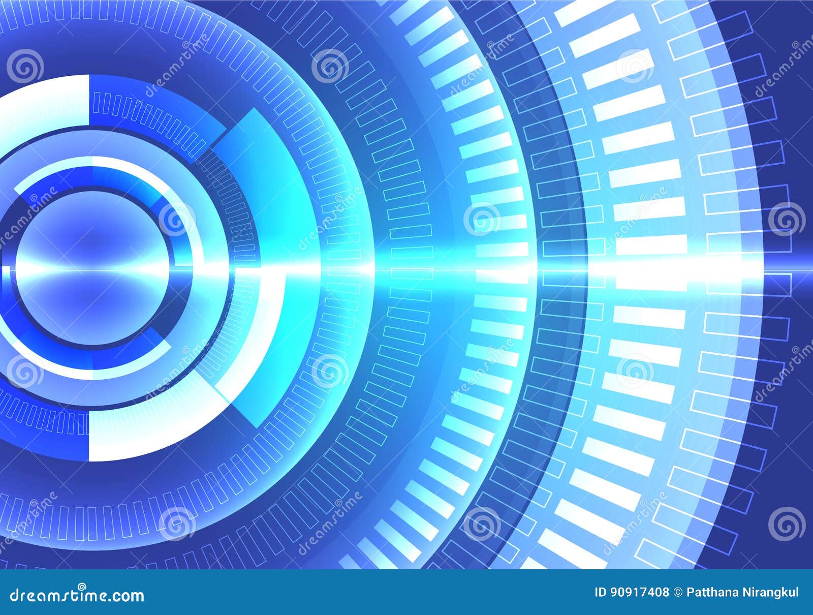 Abstract Blue Light Technology Design Background Vector. Stock Vector ...