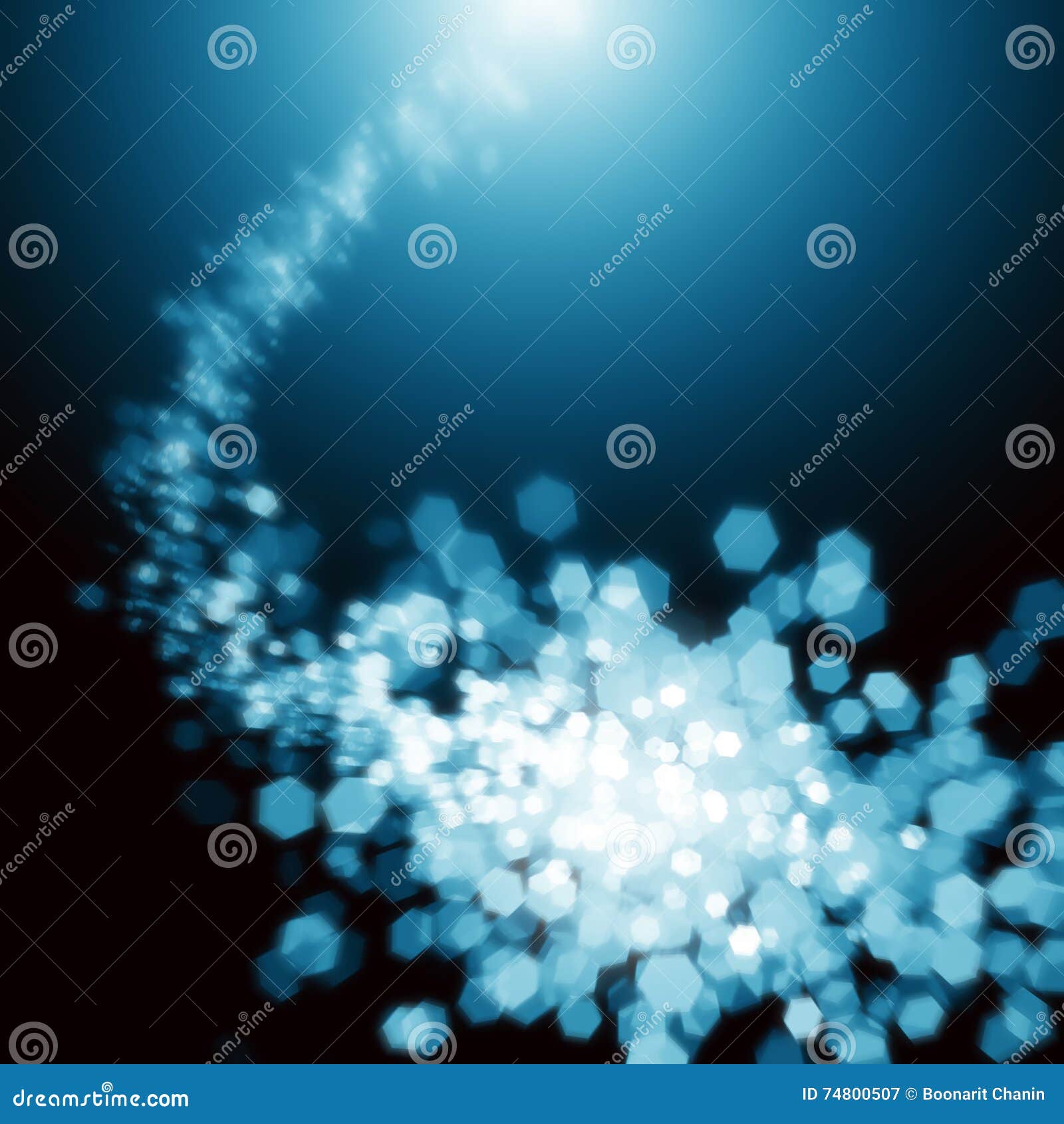 Abstract Blue Light Trail Background Stock Illustration - Illustration ...