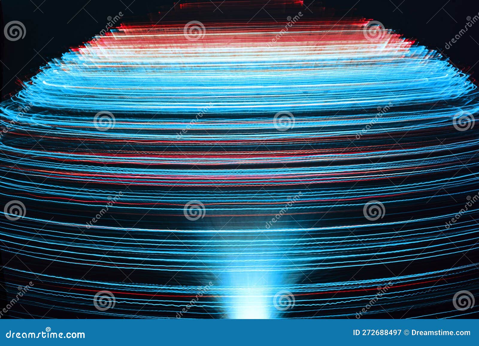 Abstract Blue Light Trails on the Blue Background Stock Image - Image ...