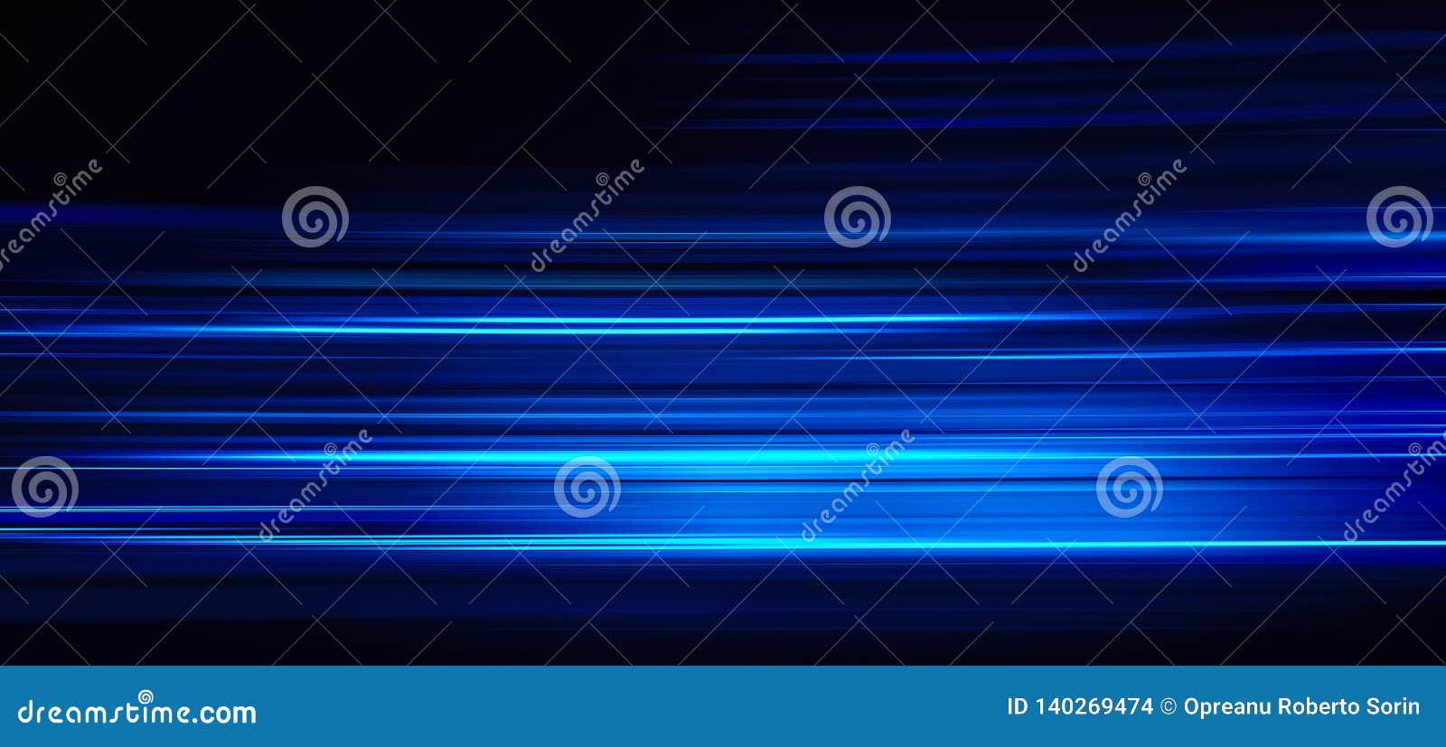 Abstract blue light trails stock photo. Image of fast - 140269474