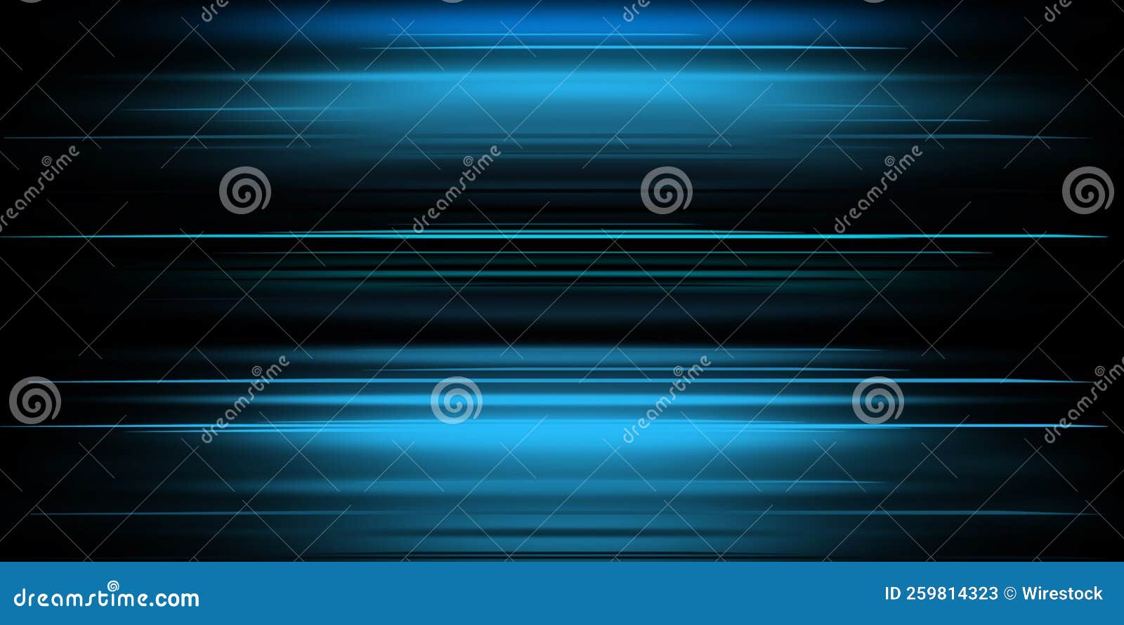Abstract Blue Light Trails in the Dark, Motion Blur Effect Stock ...