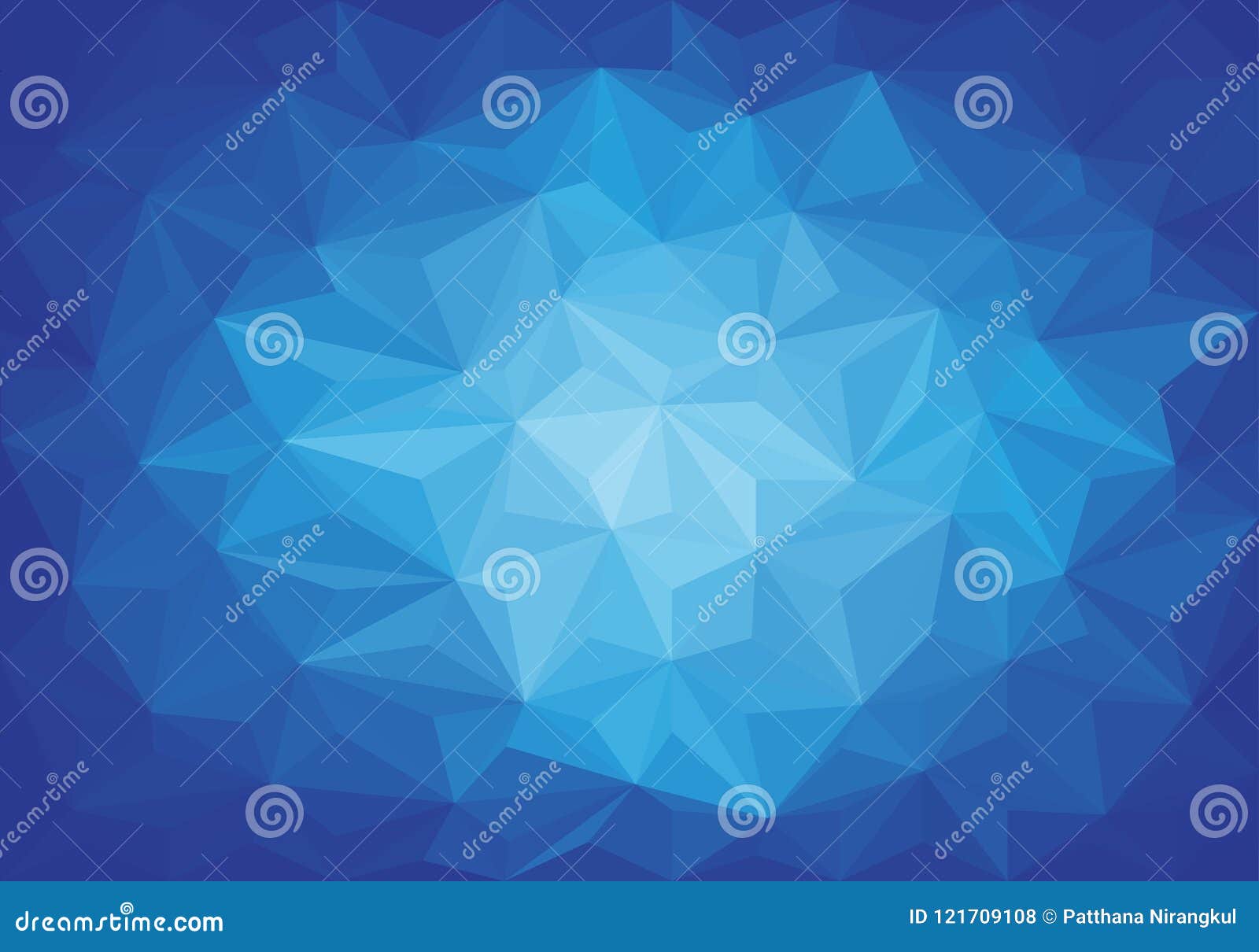 Abstract Blue Light Triangle 3D Low Polygon Background Texture Vector ...