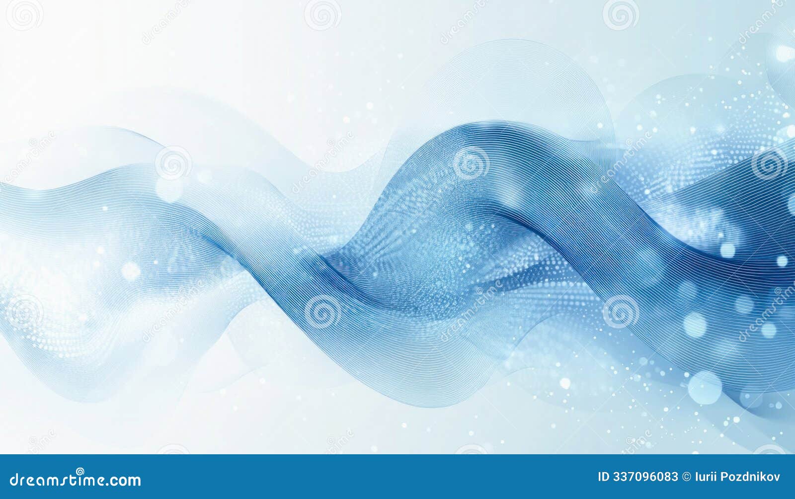 Abstract Blue Light Wave Flowing Background Design Stock Image - Image ...