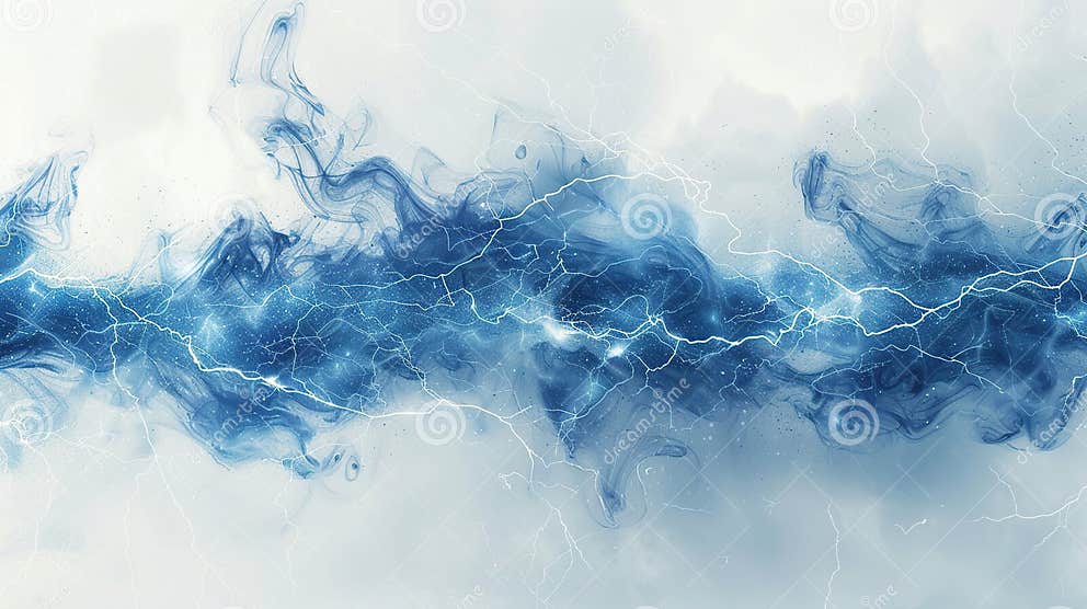 Abstract Blue Lightning stock illustration. Illustration of color ...