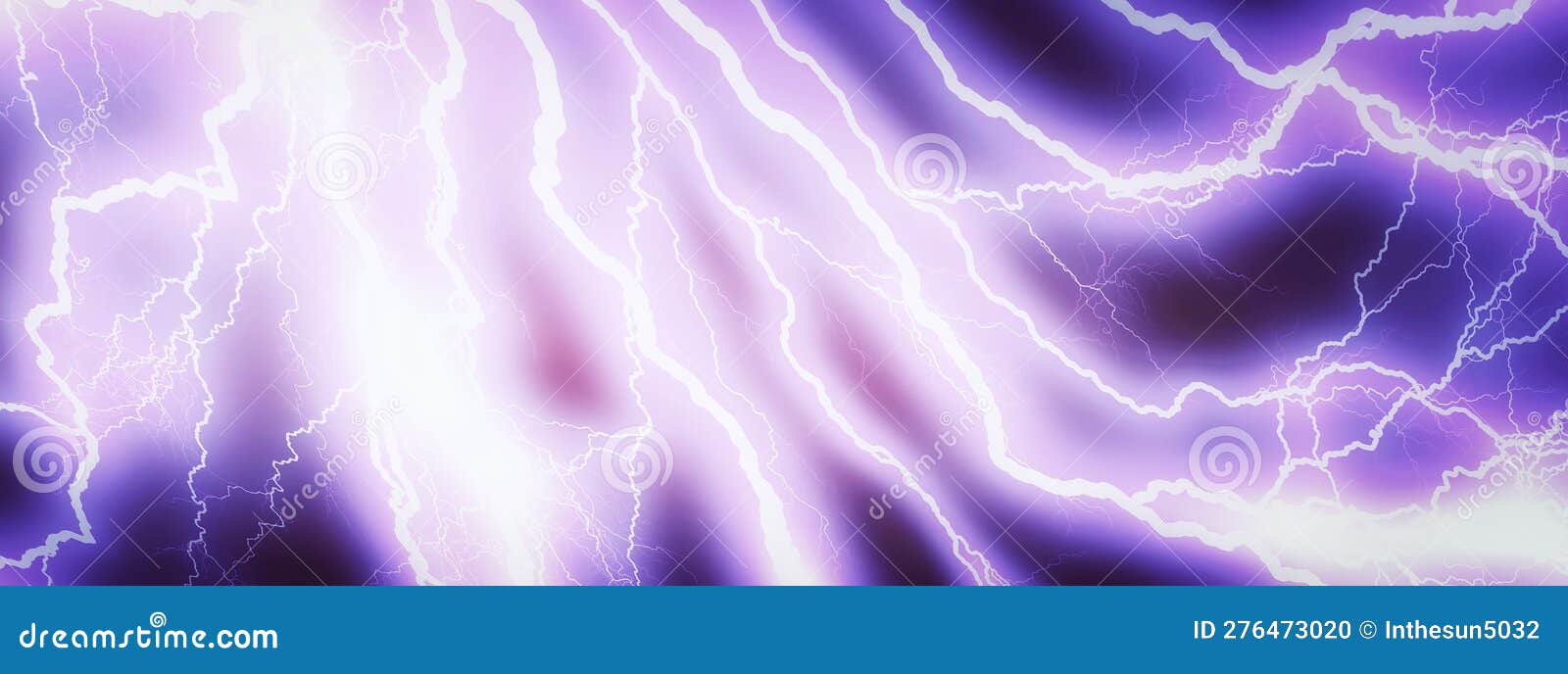 Abstract Blue Lightning Background Shining in the Dark Stock ...