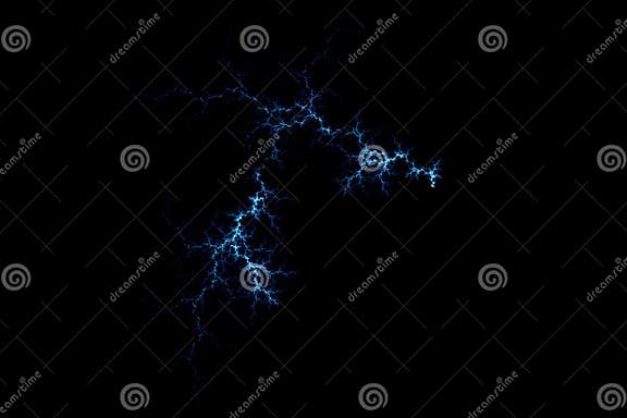 Abstract Blue Lightning Design Stock Illustration - Illustration of ...