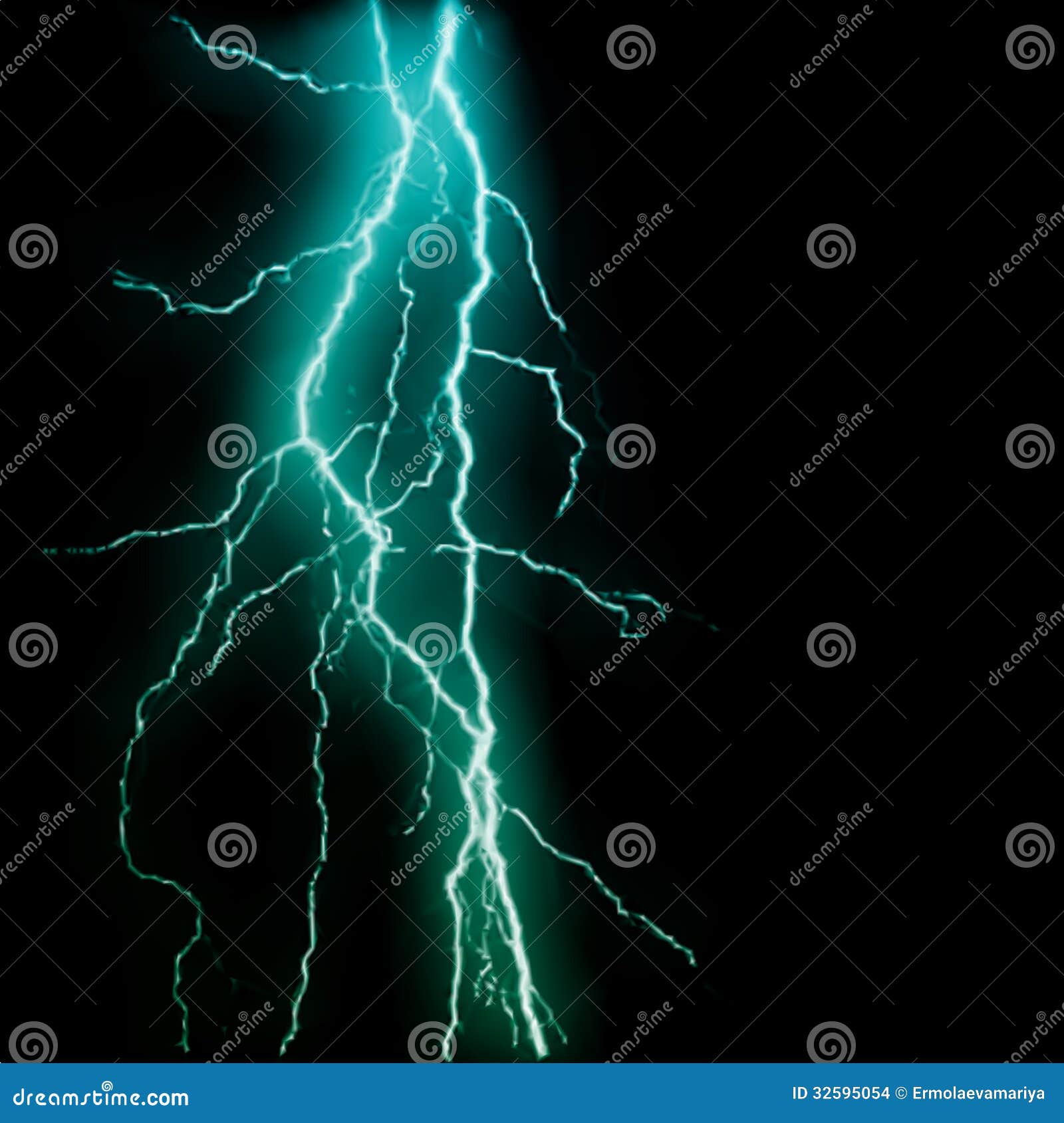 Abstract Blue Lightning Flash Background. Vector Stock Vector ...