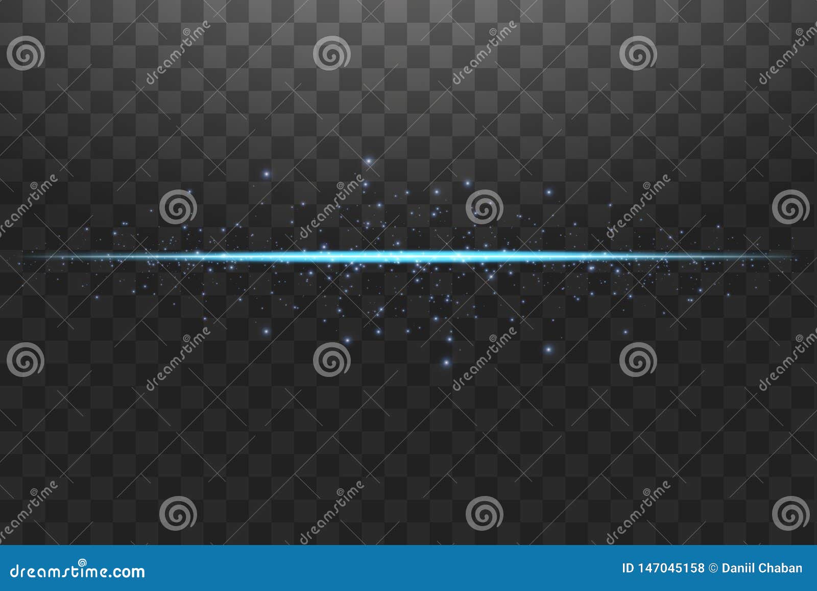 Abstract Blue Lights Lines on Transparent Background Vector ...