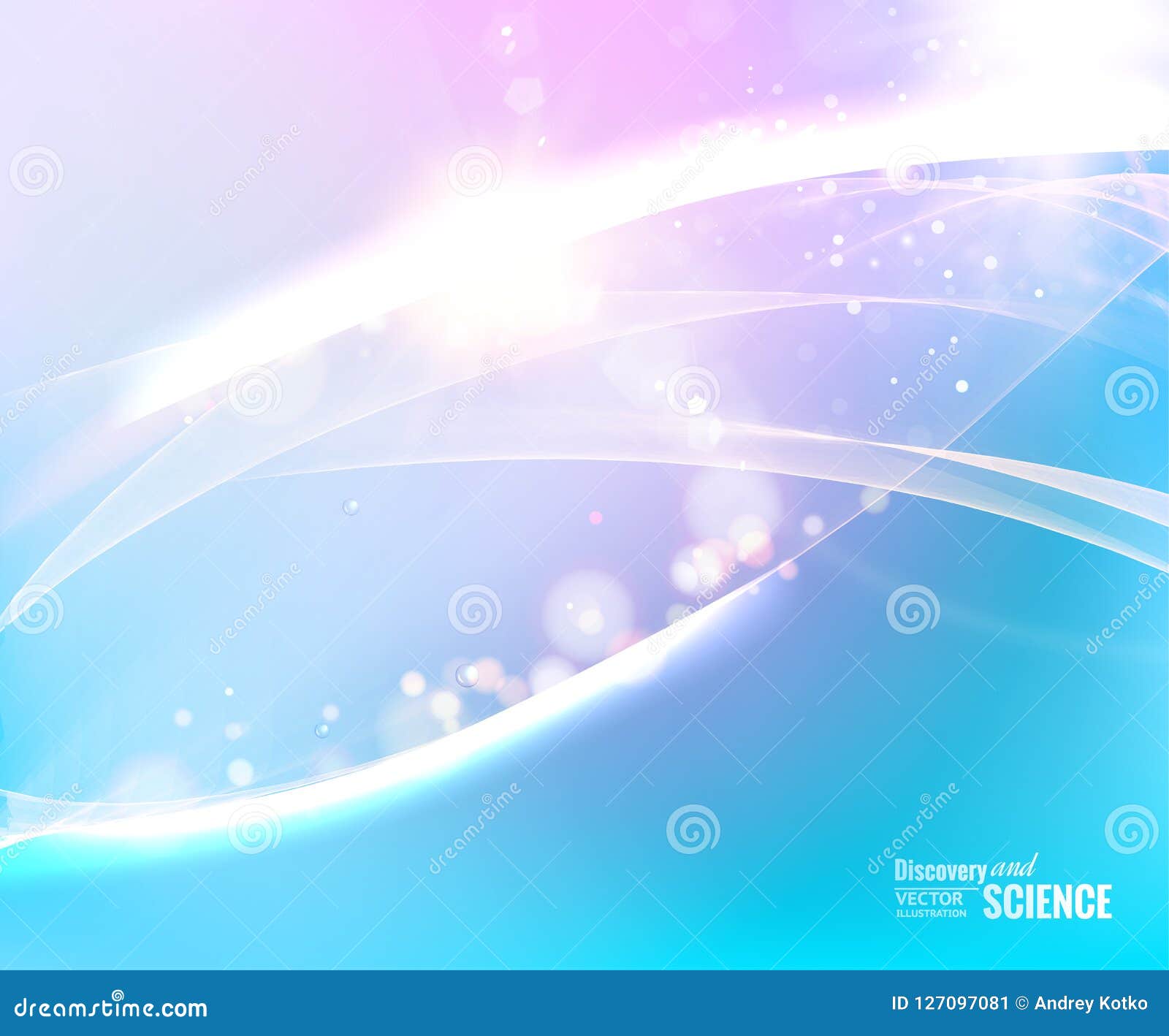 Abstract Blue Lights for Science Background. Stock Vector ...