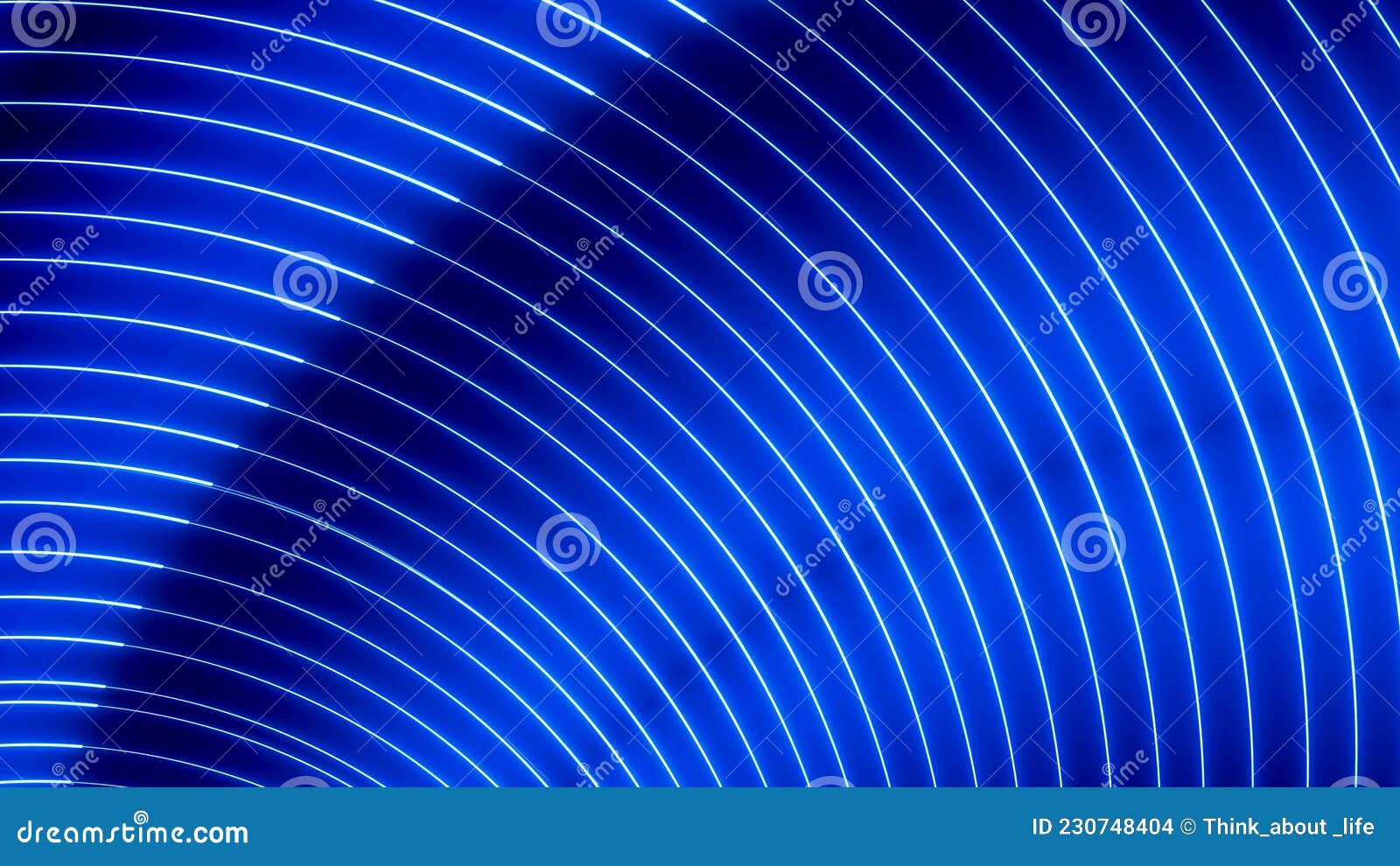 Abstract Blue Line with Glowing Light. Glowing Blue Line Modern Motion ...