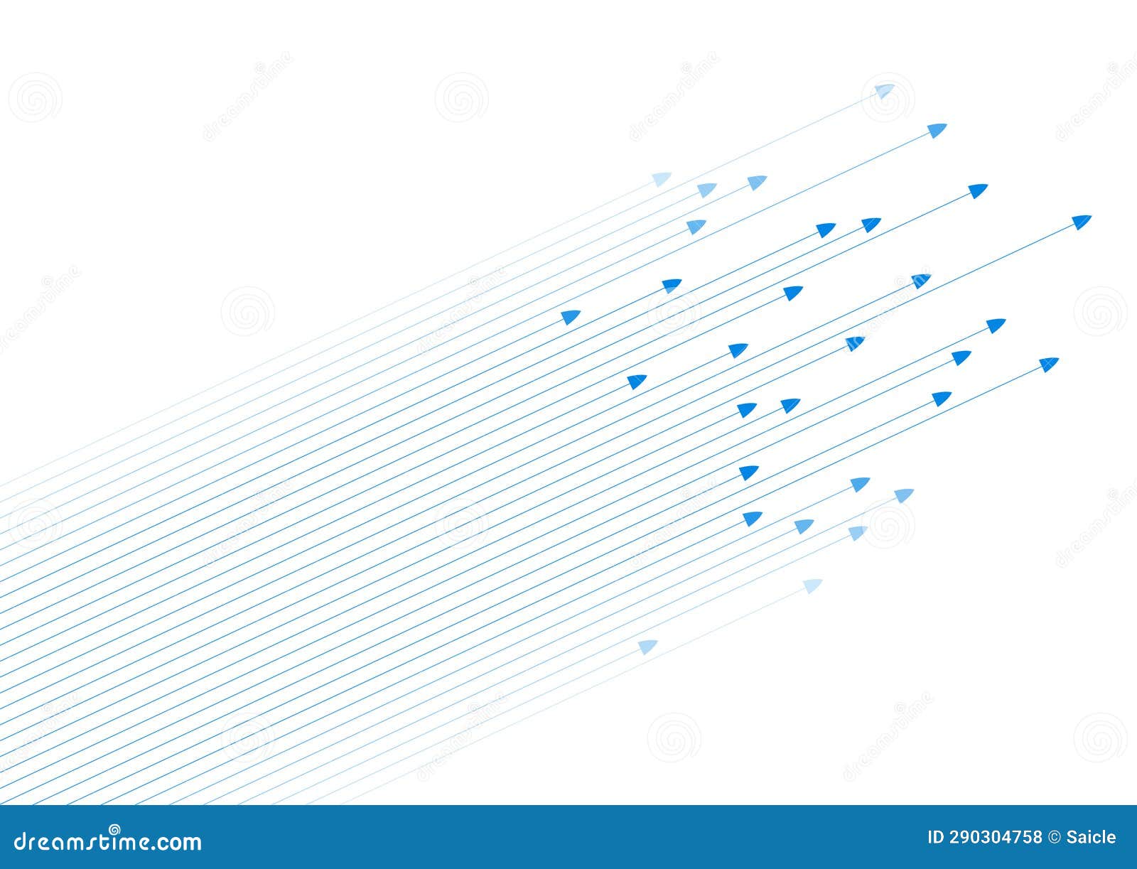 Abstract Blue Linear Arrows Geometric Tech Background Stock ...