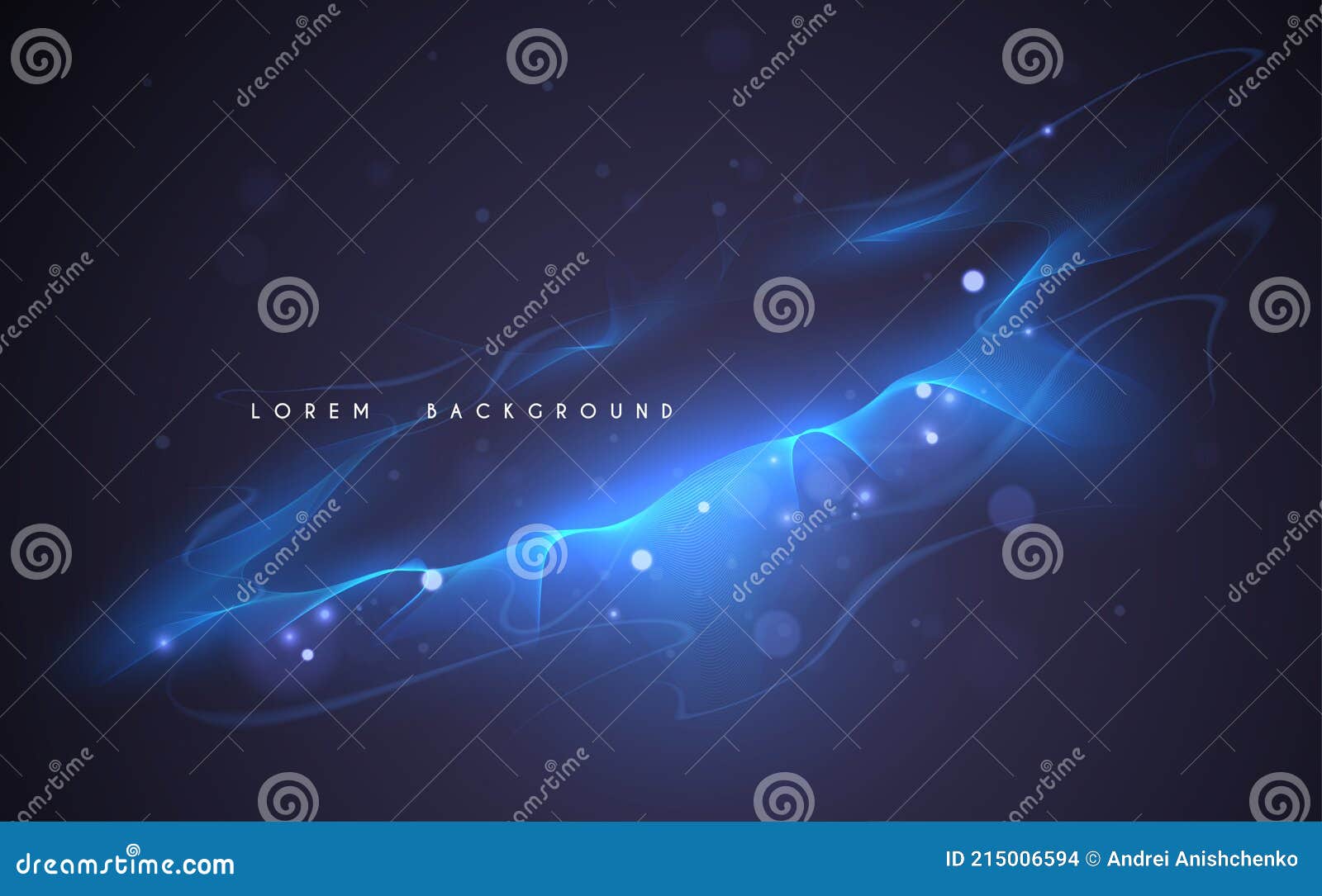 Abstract Blue Lines Background with Glow Effect Stock Vector ...