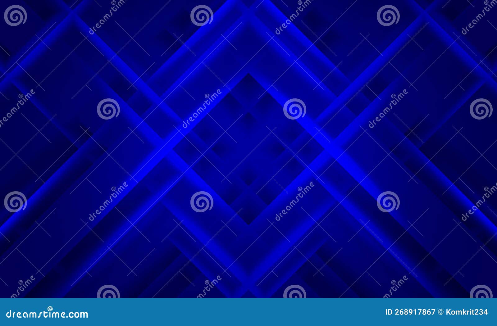 Abstract Blue Lines Depth Squares Abstract Technology Background Stock ...