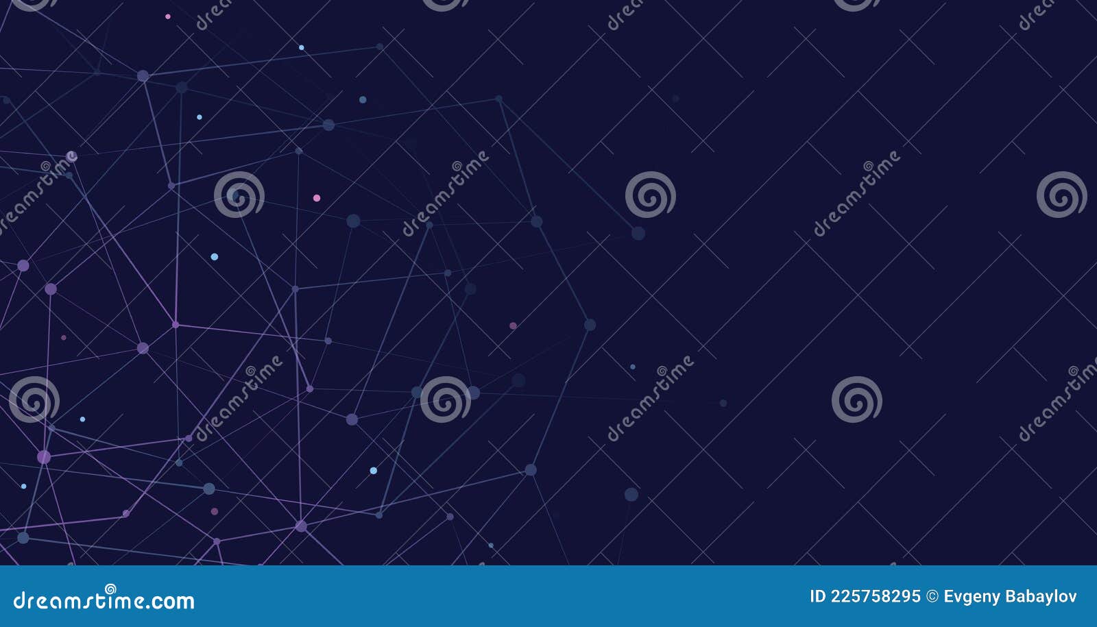 Abstract Blue Lines and Dots Background - Vector Stock Vector ...