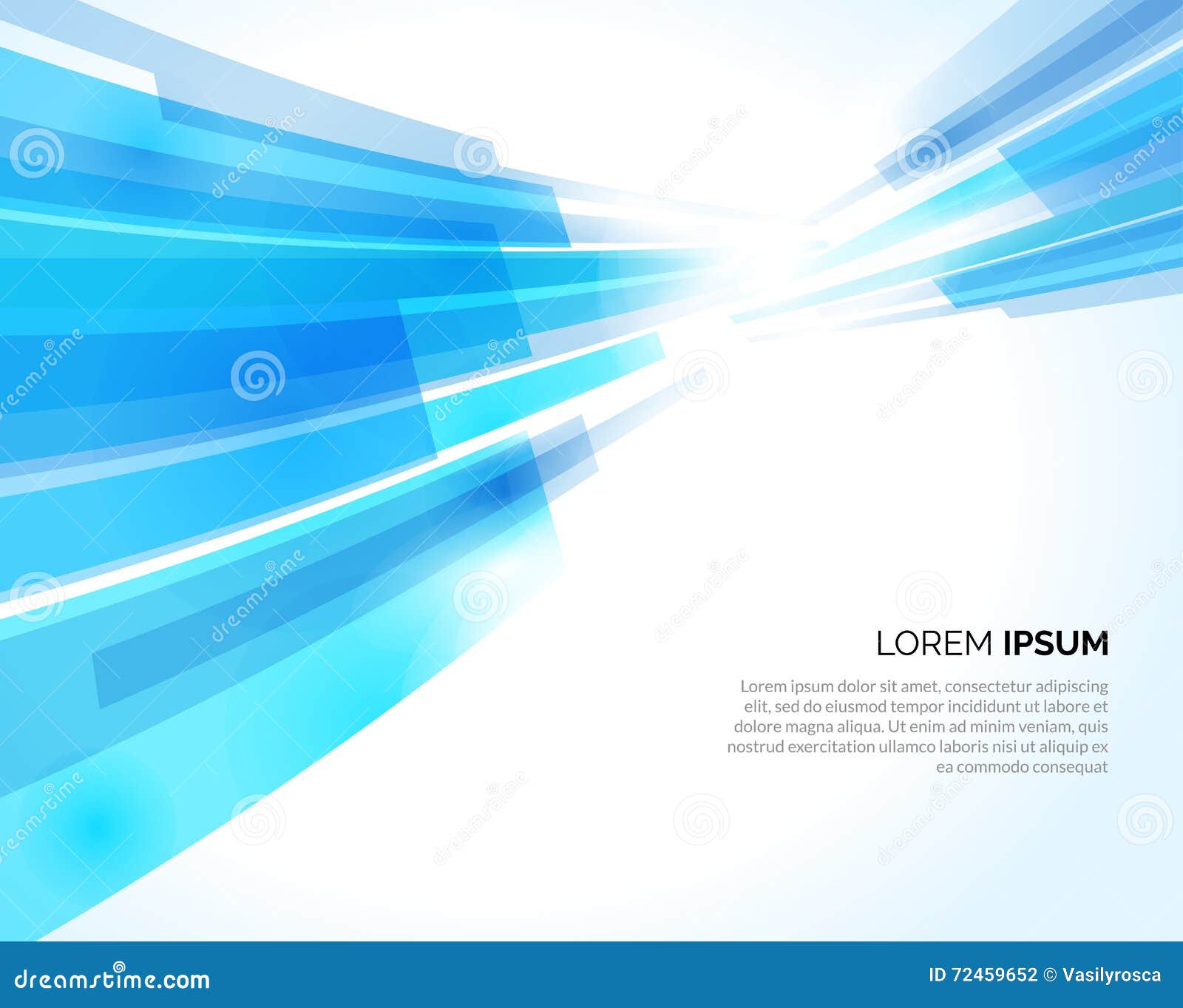 Abstract Blue Lines Light Business Background. Vector Illustration ...