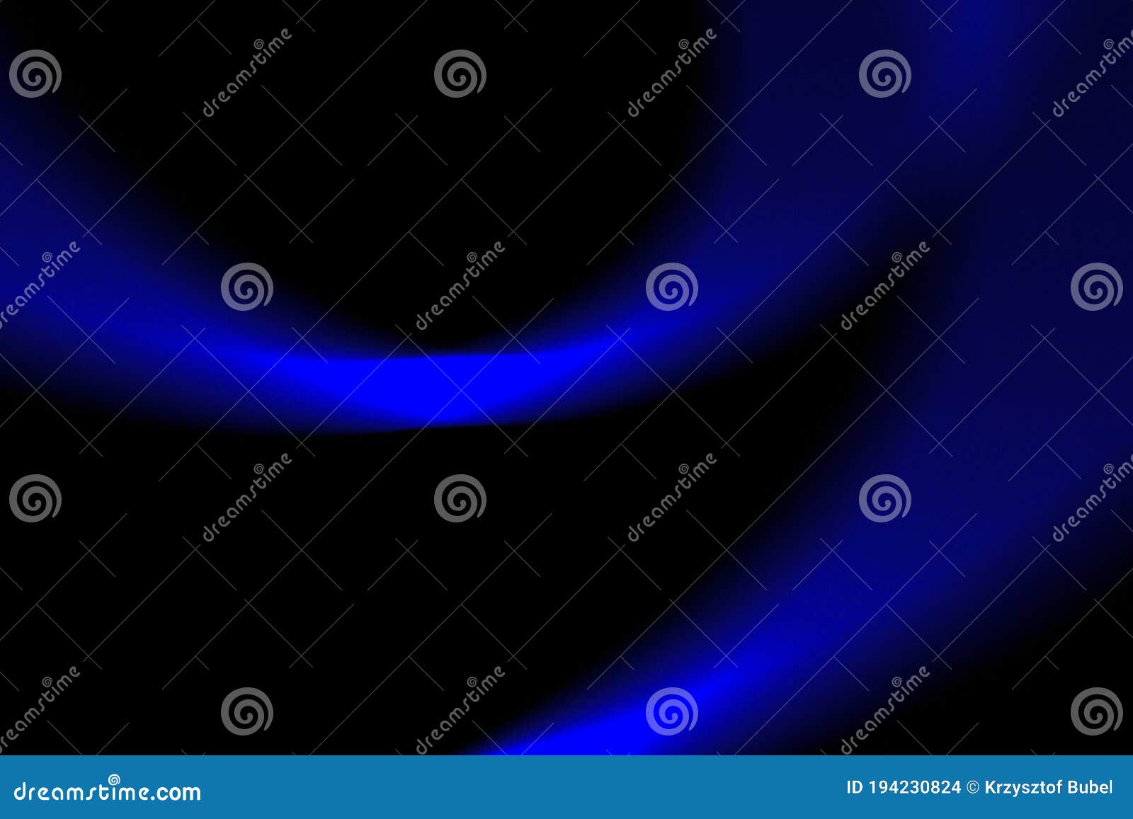 Abstract Blue Lines Over Black Background Stock Illustration ...