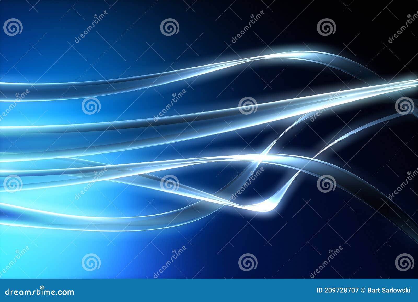 Glowing Blue Swoosh Lines Background Stock Illustration - Illustration ...