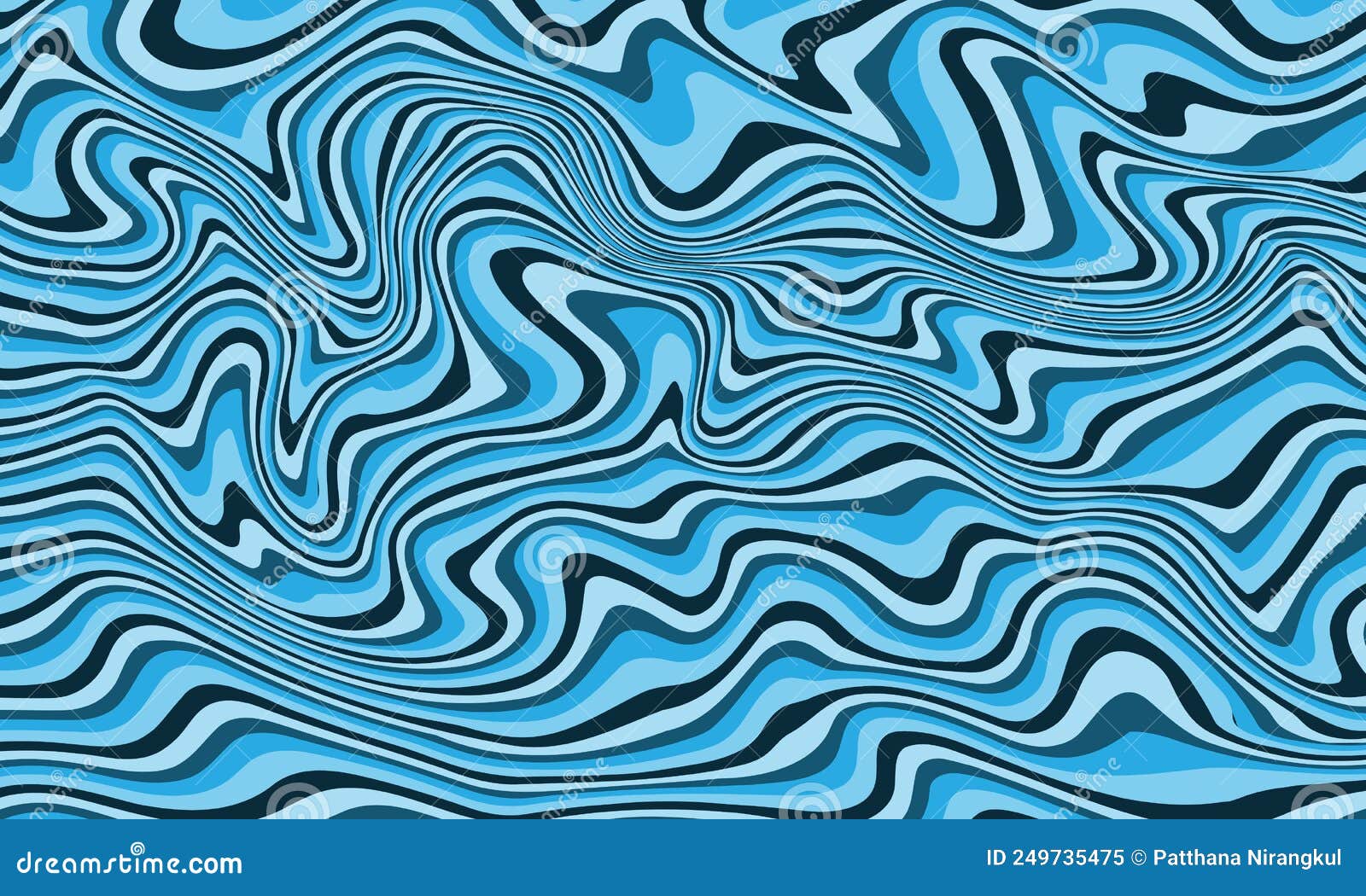 Abstract Blue Lines Wave Background Vector Stock Vector - Illustration ...