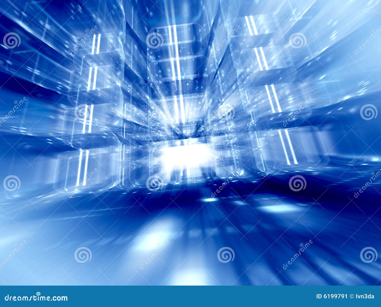 Abstract Blue Luminous Background Stock Illustration - Illustration of ...