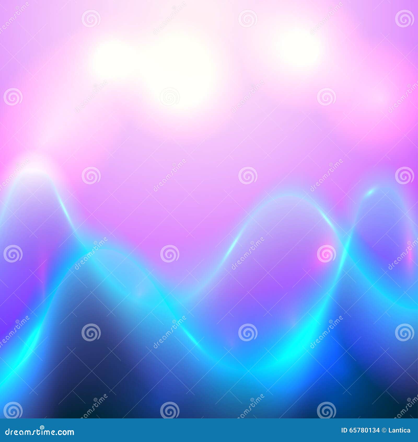 Abstract Blue and Magenta Wavy Background Stock Vector - Illustration ...