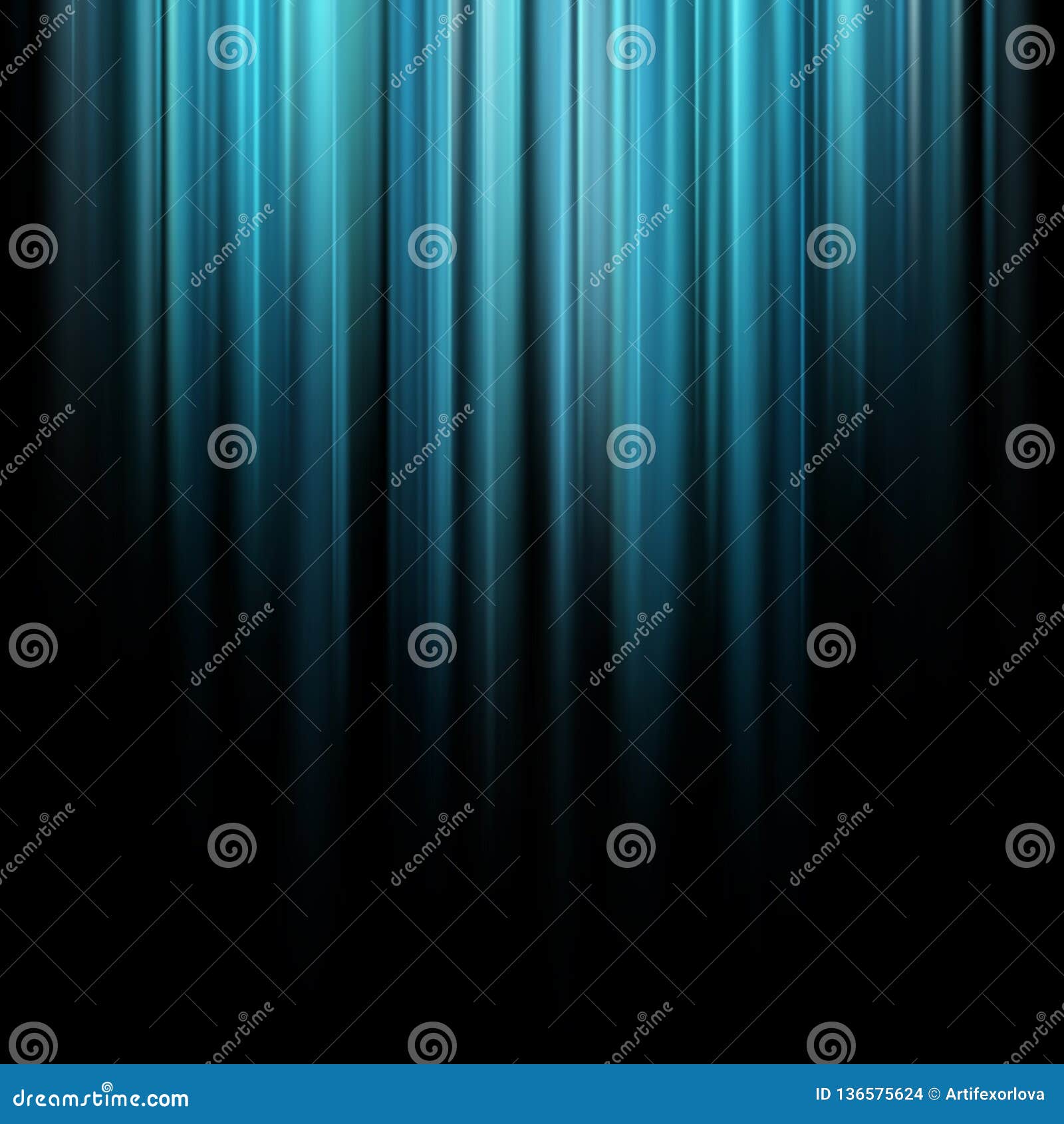 Abstract Blue Magic Light Rays Over Dark Background. EPS 10 Stock ...