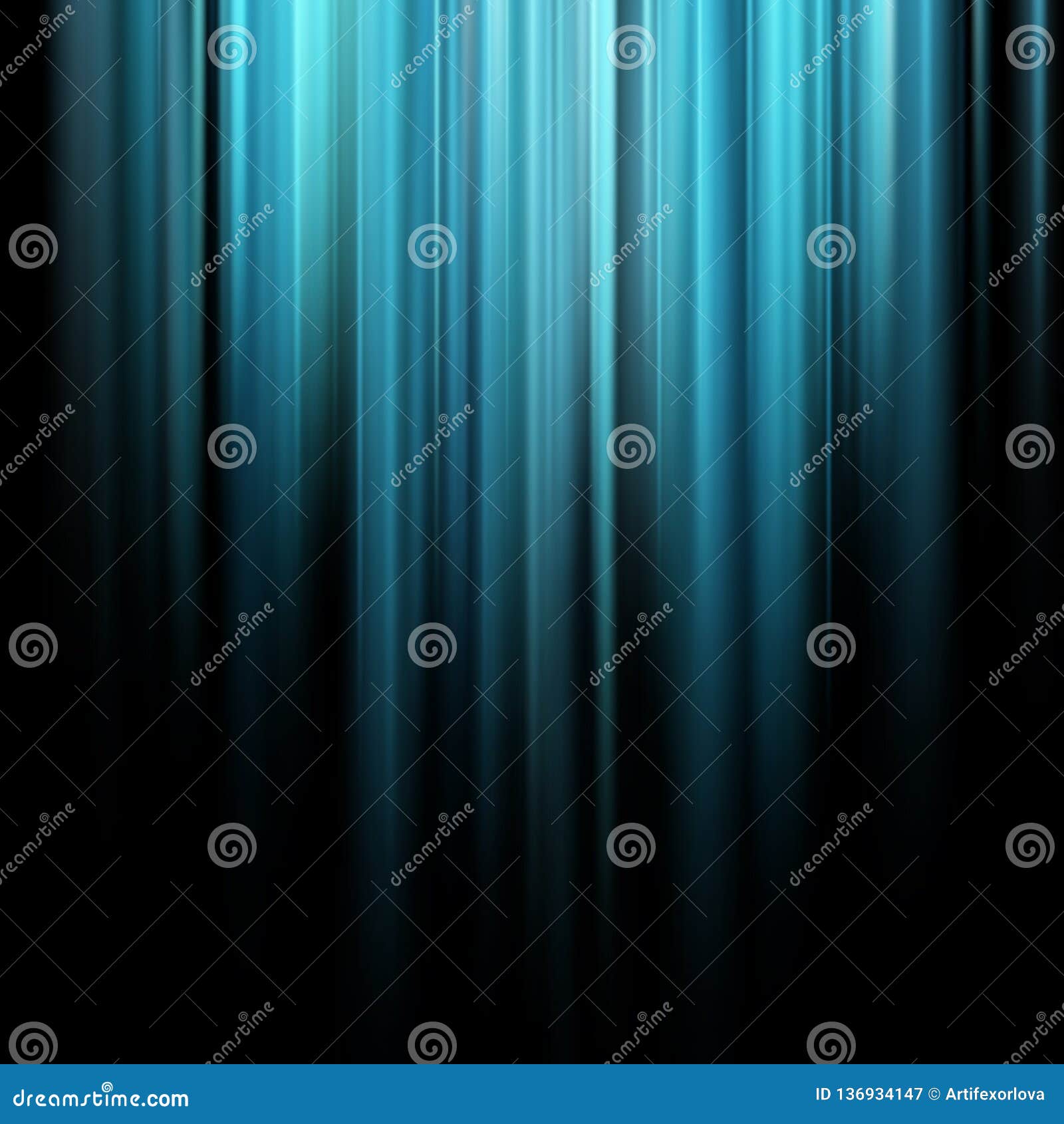 Abstract Blue Magic Light Rays Over Dark Background. EPS 10 Stock ...