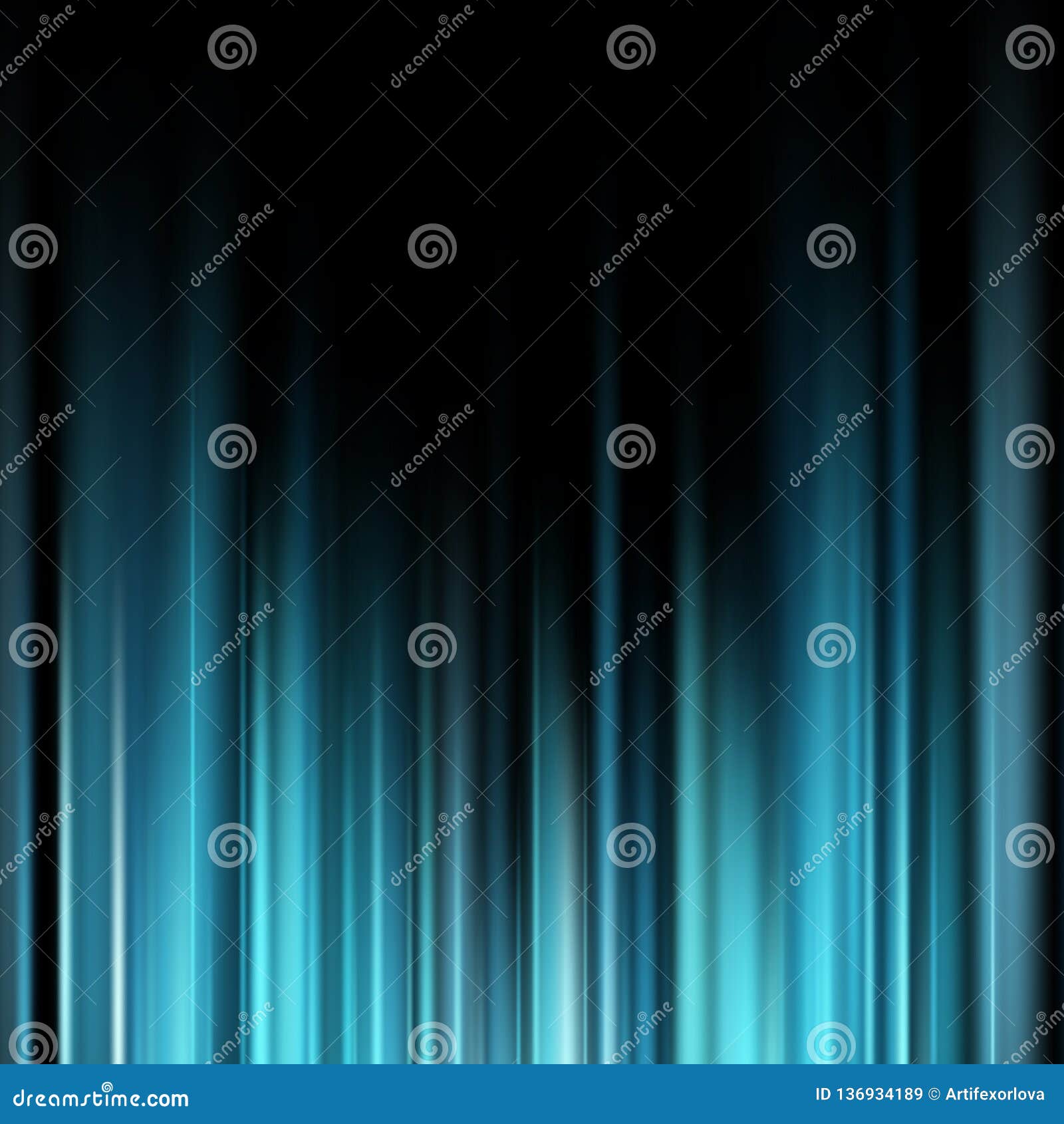 Abstract Blue Magic Light Rays Over Dark Background. EPS 10 Stock ...