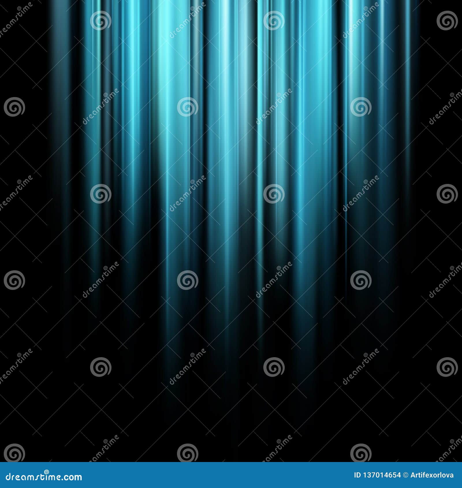 Abstract Blue Magic Light Rays Over Dark Background. EPS 10 Stock ...