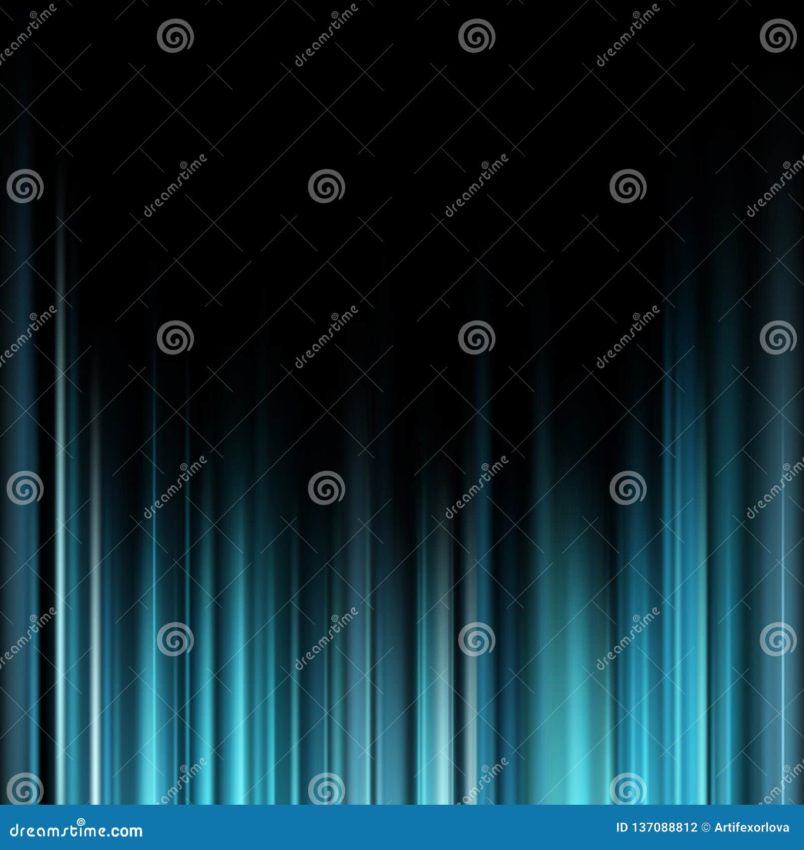 Abstract Blue Magic Light Rays Over Dark Background. EPS 10 Stock ...