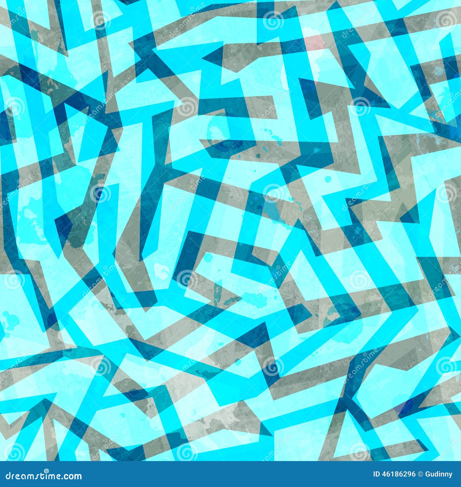 The Blue Maze Vector Illustration | CartoonDealer.com #62664432
