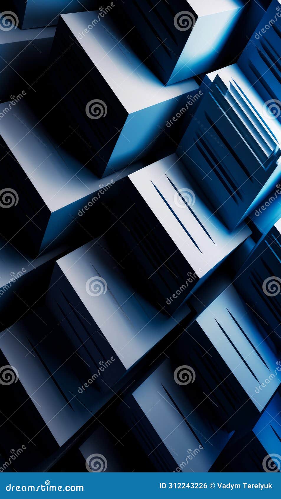 Abstract Blue Metal Background. Lot of Metal Sheets Stock Photo - Image ...