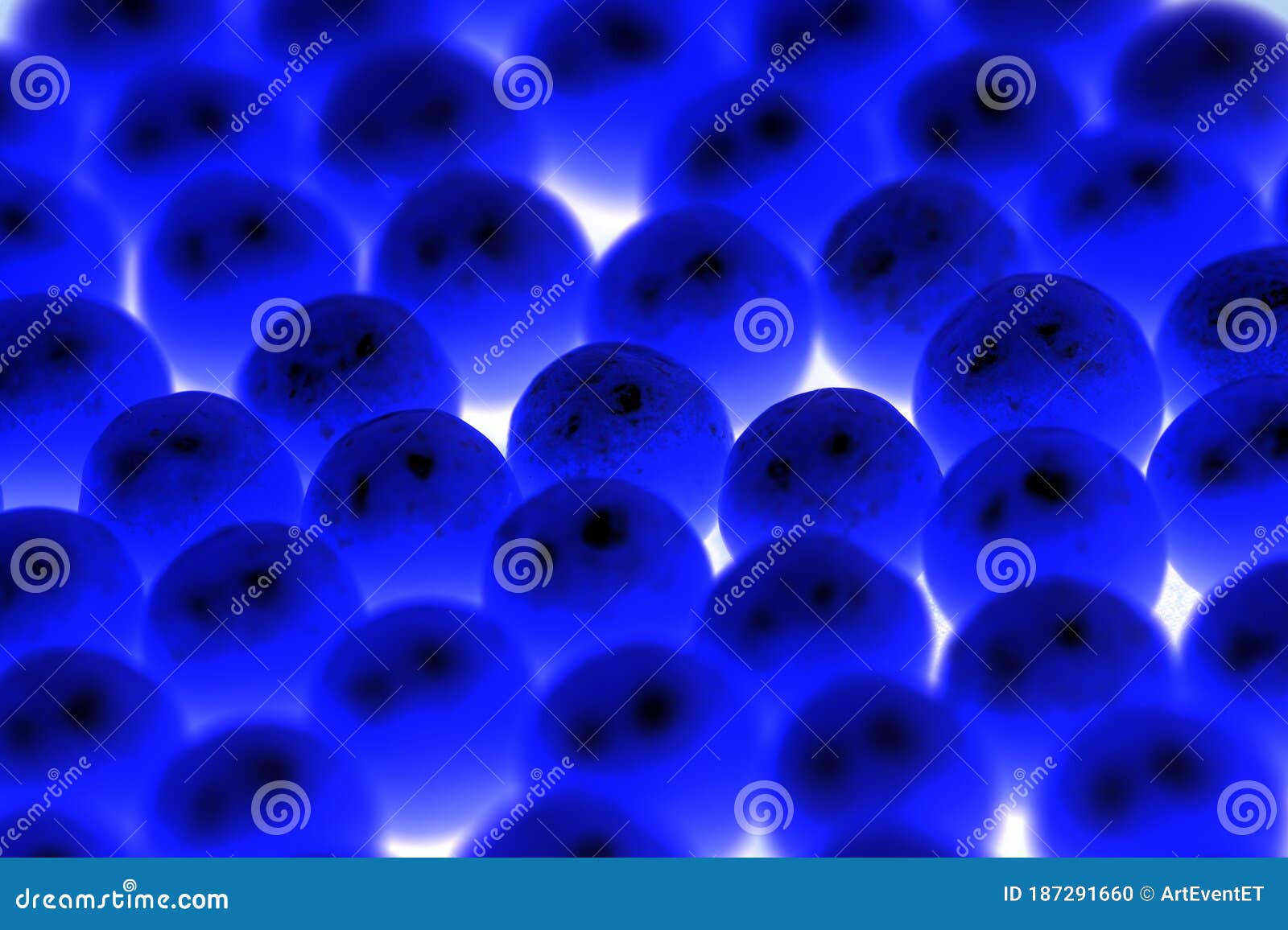 Abstract Blue Metal Balls on the Table Stock Photo - Image of blue ...