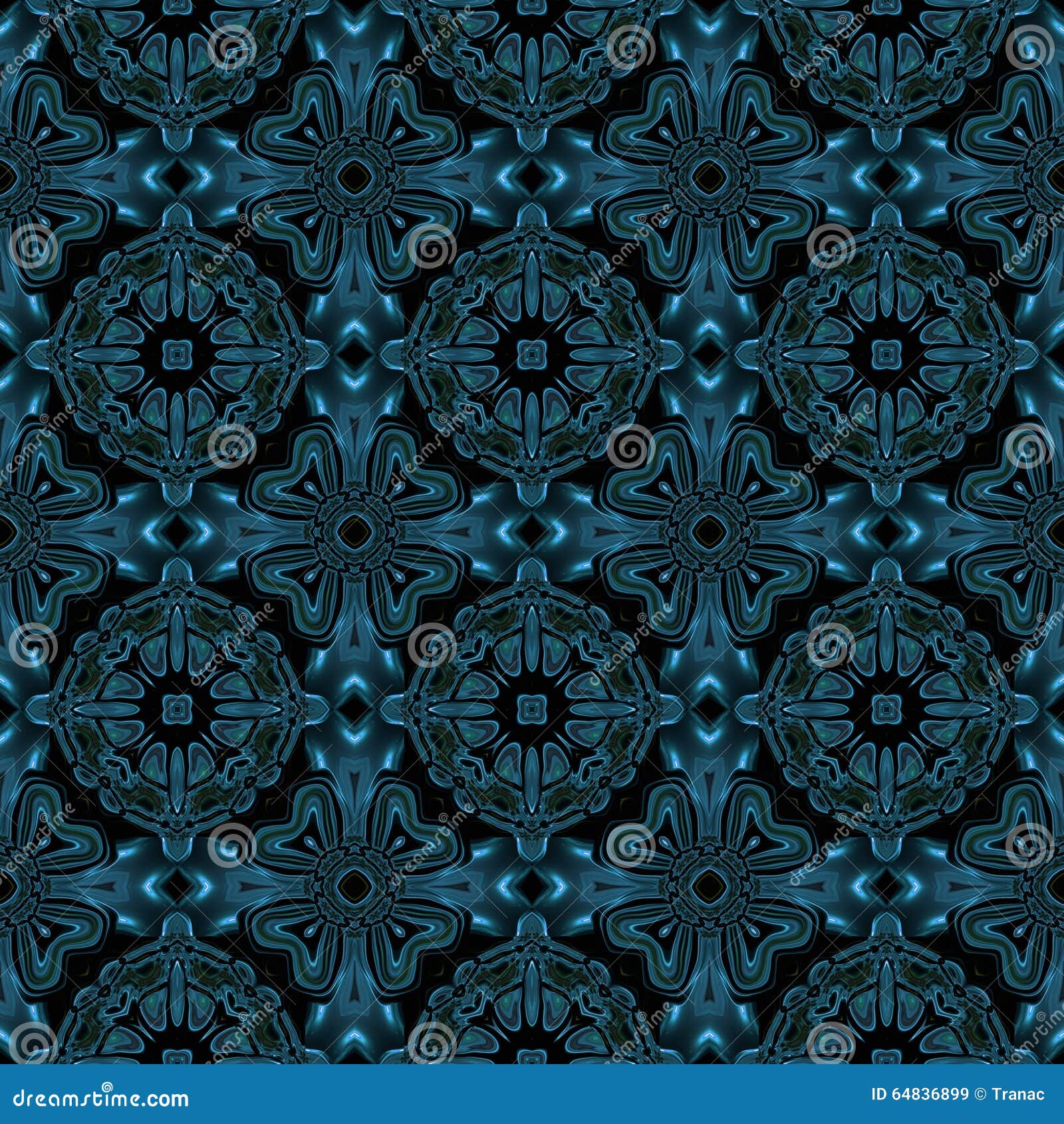 Abstract Blue Metal Like Pattern for Fabric Made Seamless Stock ...