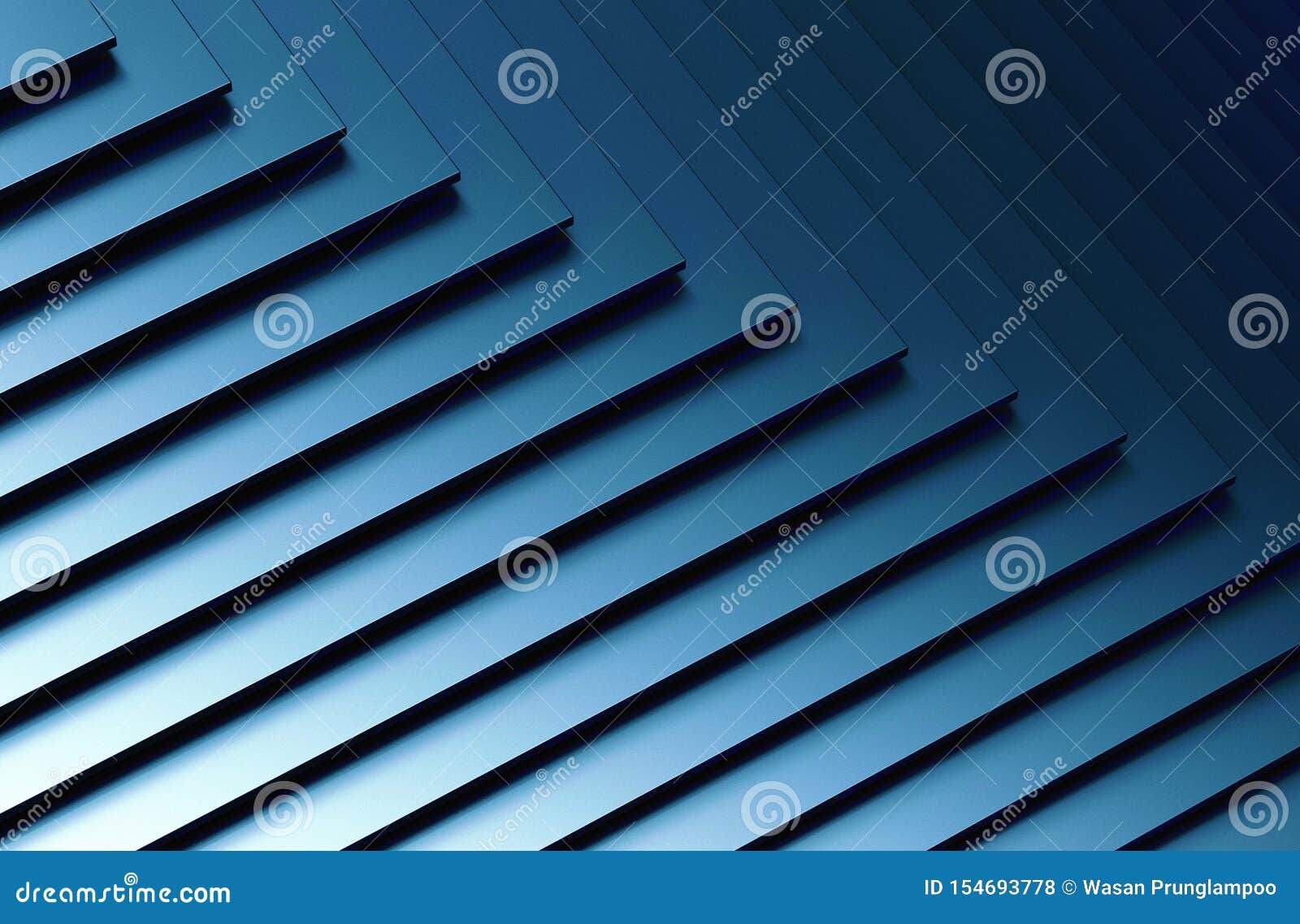 The Abstract Blue Metal Pattern Background. 3D Illustration Stock ...
