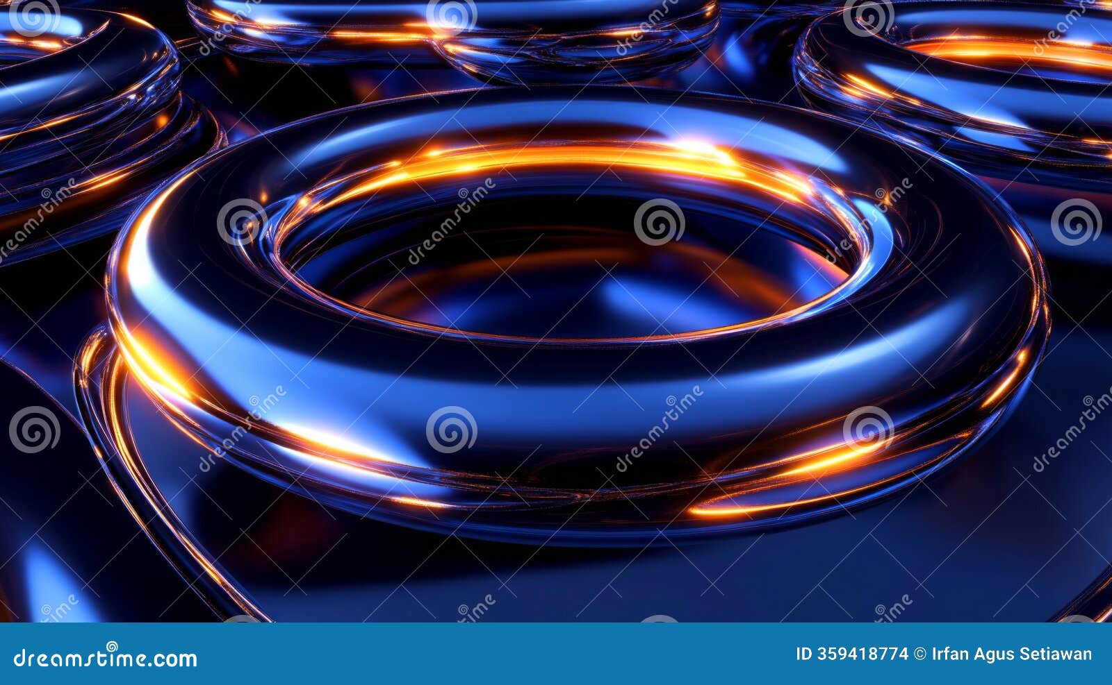 Metallic Rings Background. Vector Illustration | CartoonDealer.com ...