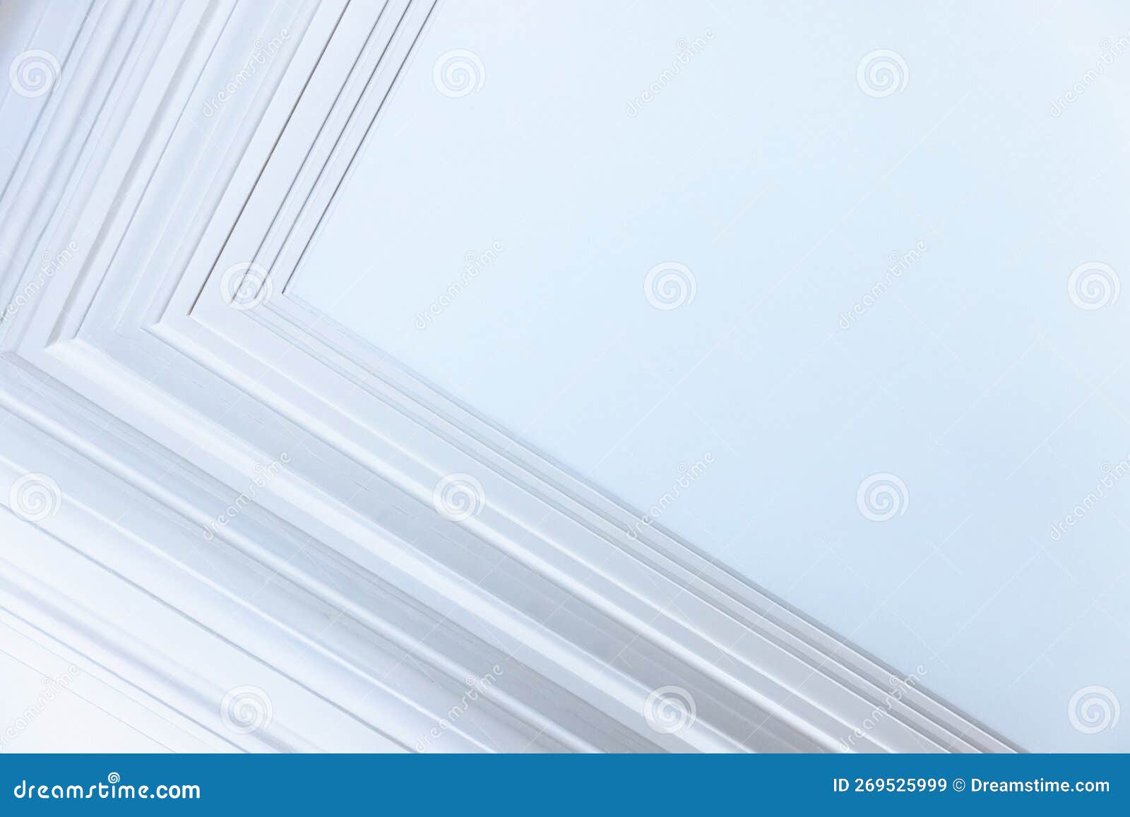 Abstract Blue Minimal Architecture Background, Empty Corner Stock Image ...