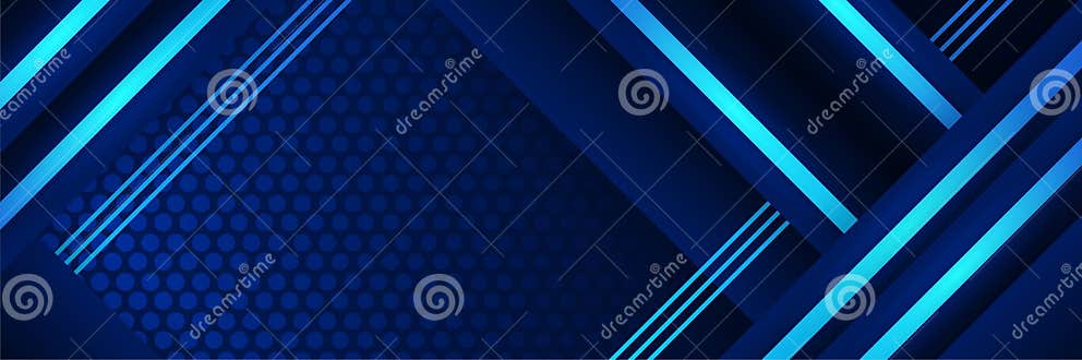 Abstract Blue Modern Banner Background. Vector Abstract Graphic Design ...