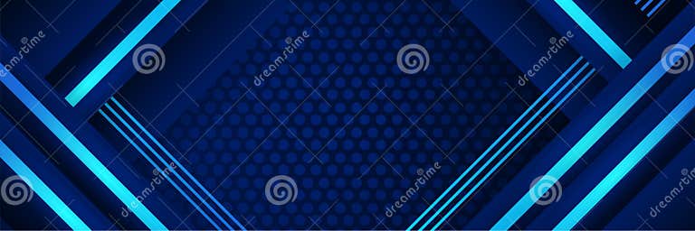 Abstract Blue Modern Banner Background. Vector Abstract Graphic Design ...