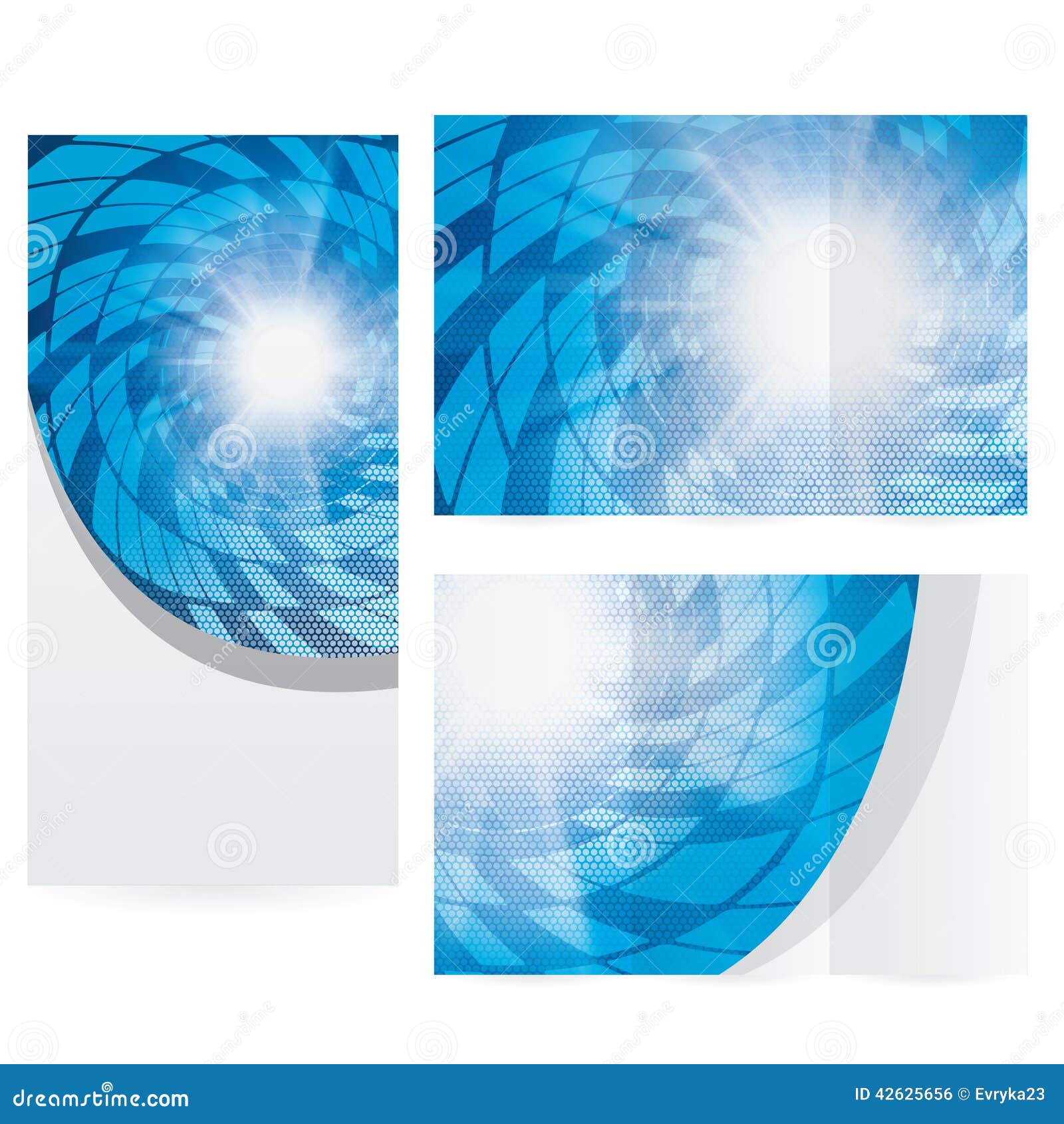Abstract Blue Modern Technology Brochure Stock Vector - Illustration of ...