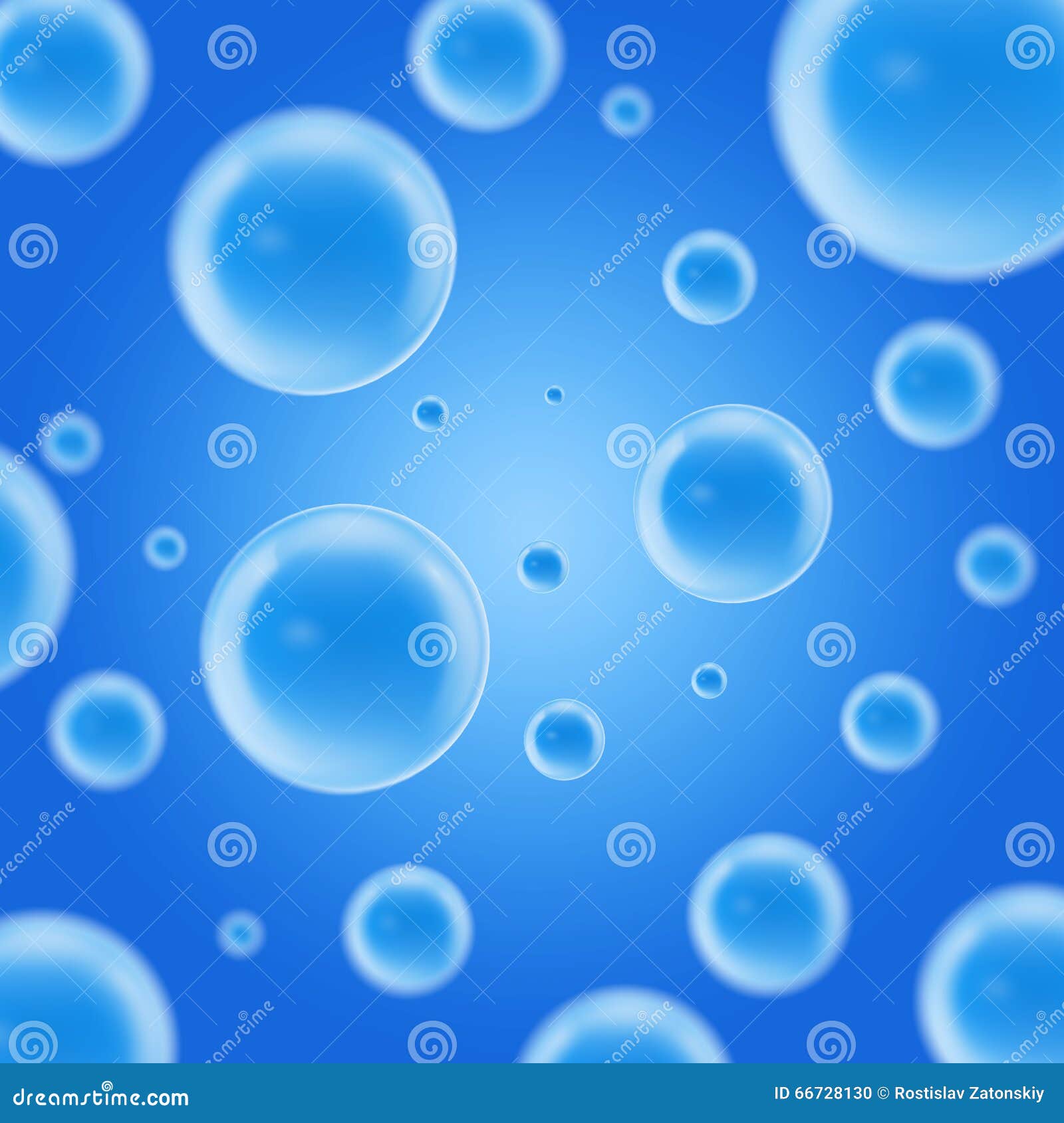 Abstract Blue Molecules, Atoms Design. Stock Illustration ...