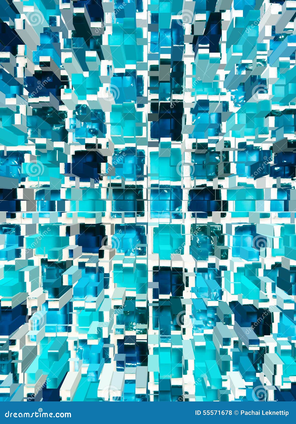 Abstract Blue Mosaic Dimension Stock Photo - Image of blue, texture ...