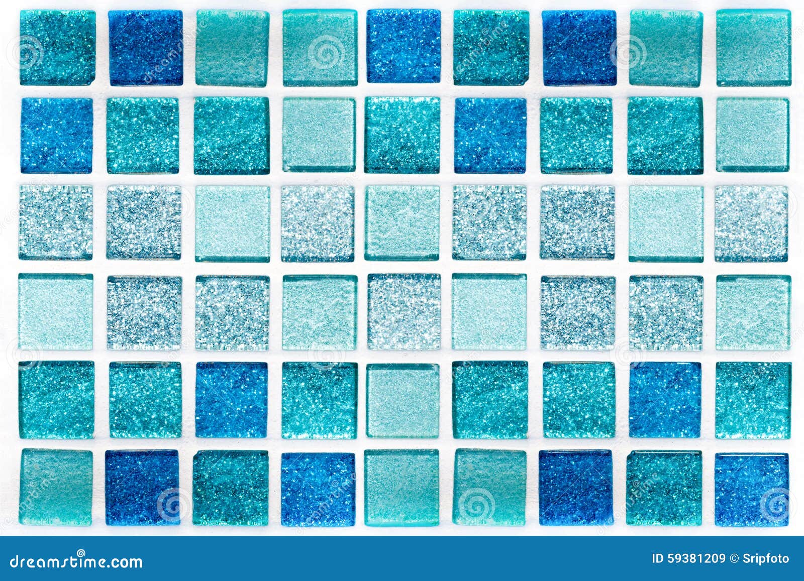 Abstract Blue Mosaic Tiles for Background Stock Image - Image of ...