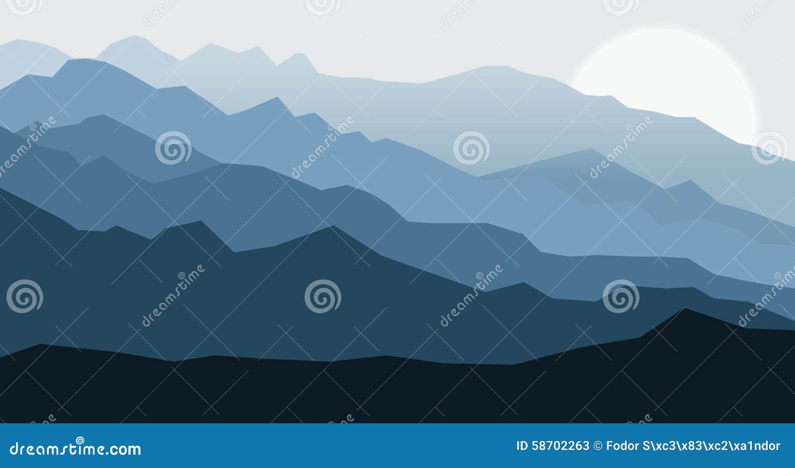Abstract blue mountains stock image. Illustration of geometry - 58702263