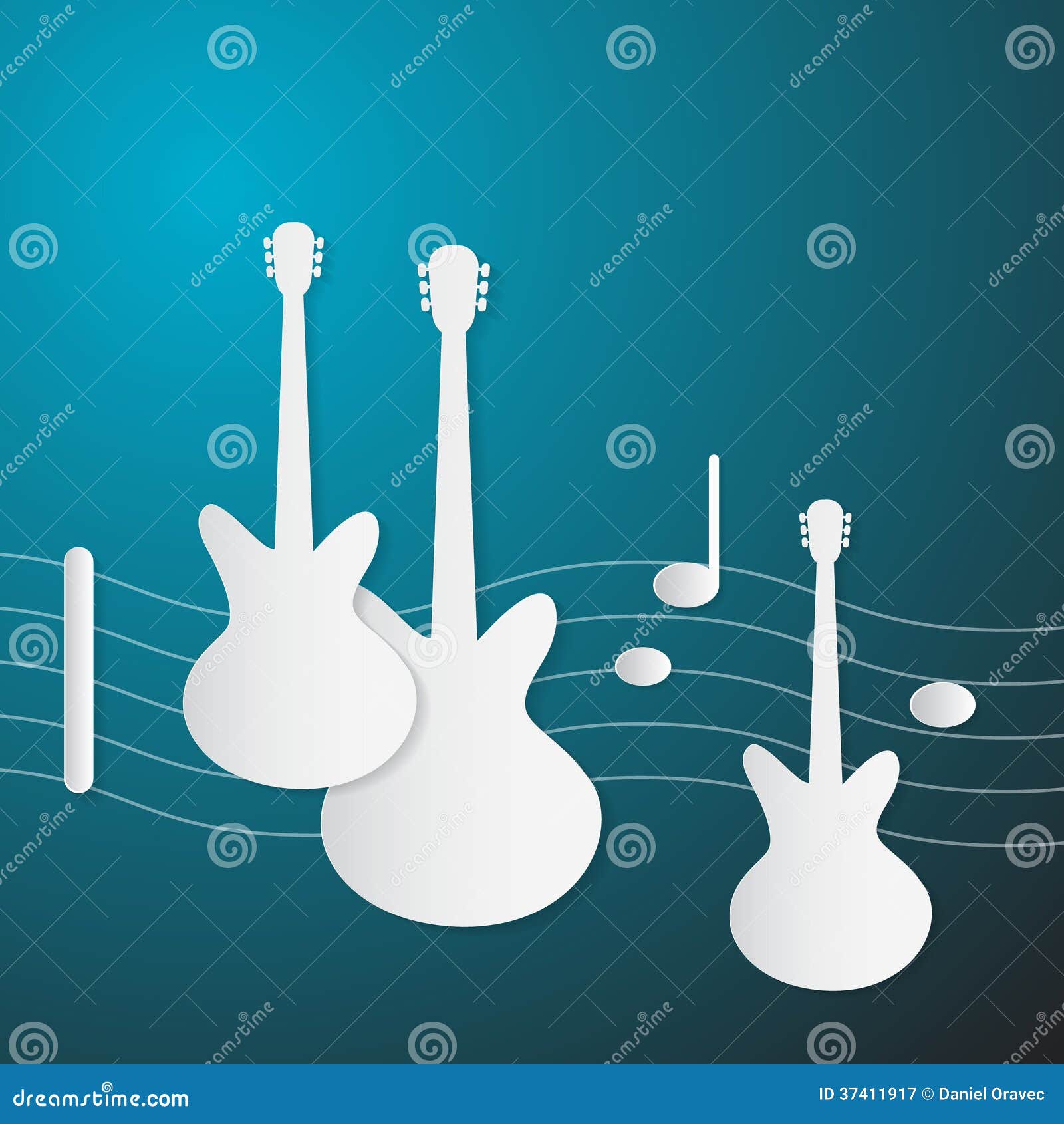 Abstract Blue Music Background Stock Vector - Illustration of design ...