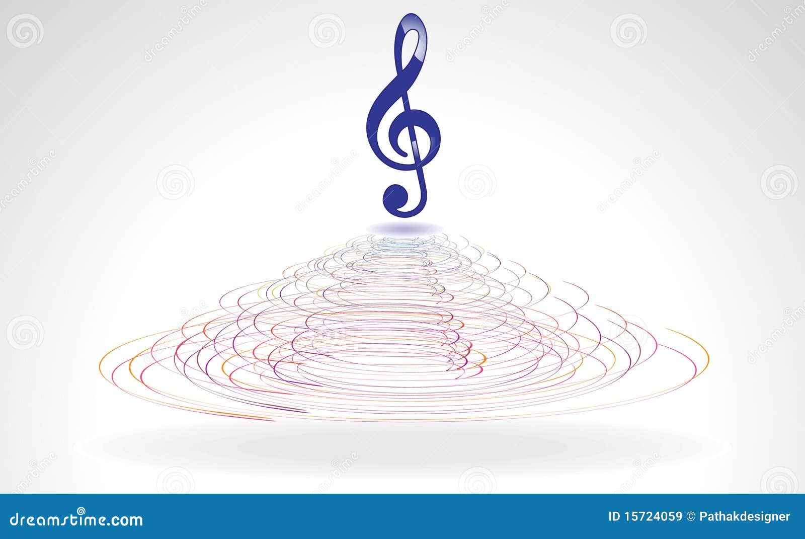 Blue Musical Notes Color Spectrum Stock Photo | CartoonDealer.com #36588360