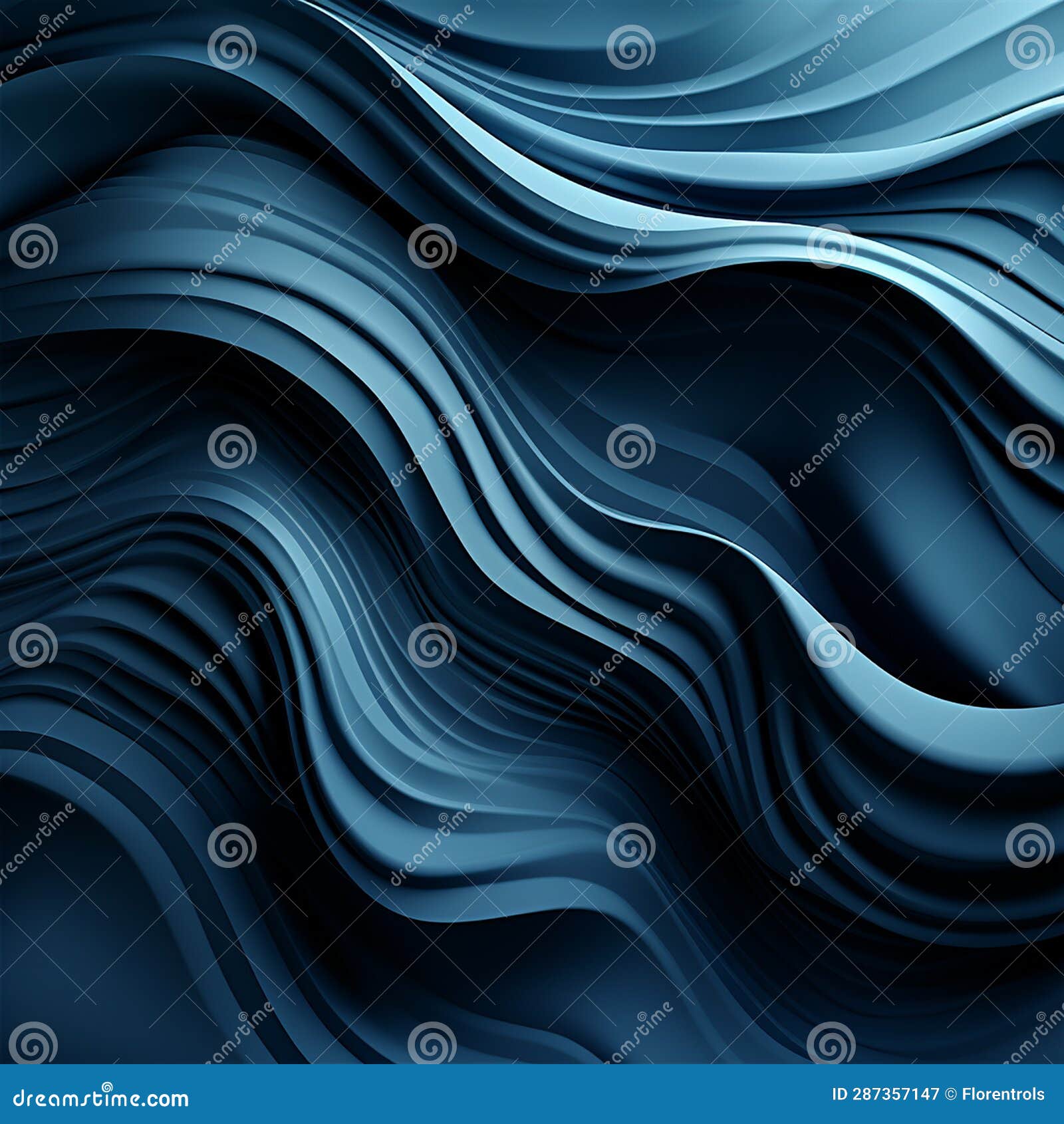 Abstract Blue Navy Pattern with Curves Stock Illustration ...